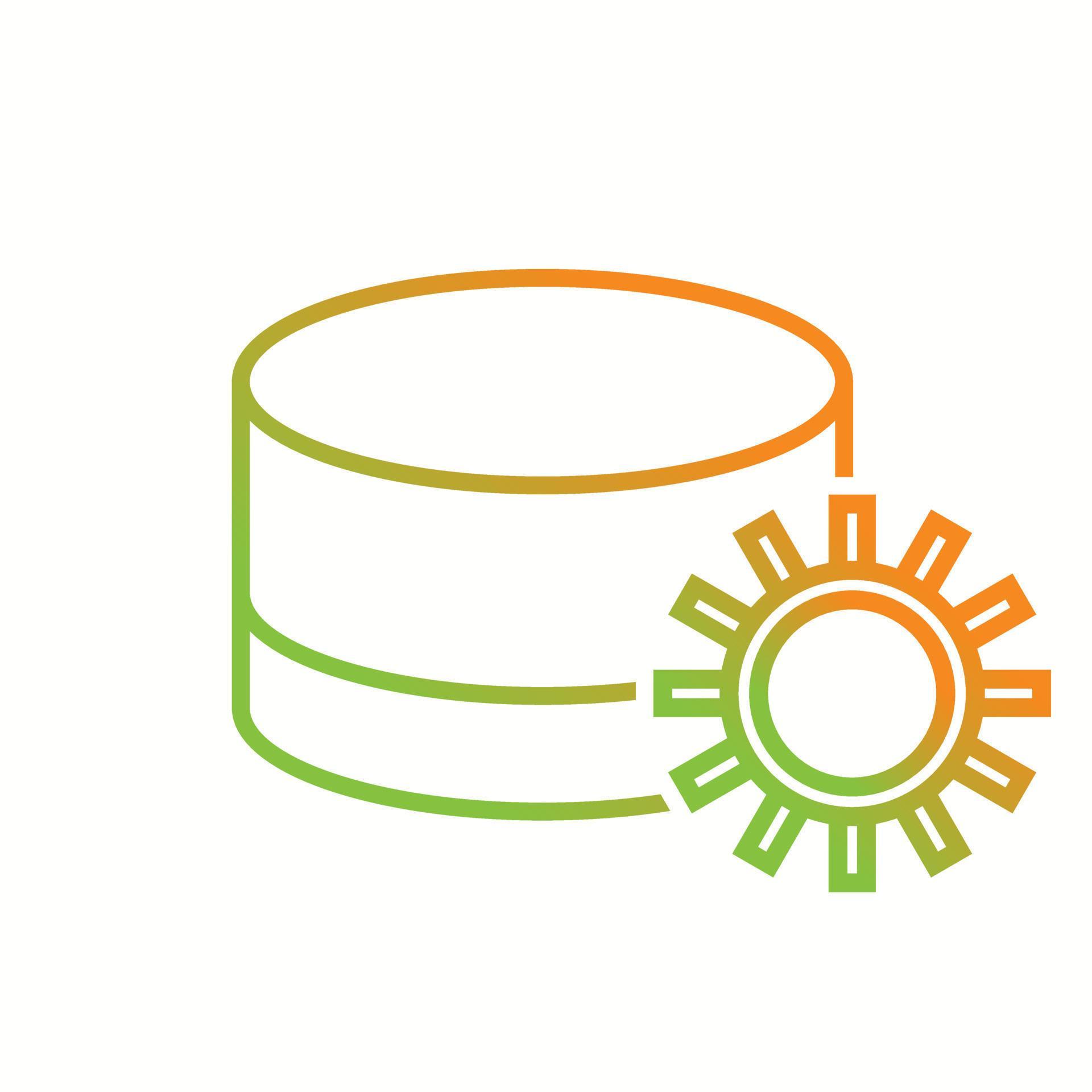 Beautiful Database Management Vector Line Icon 16983702 Vector Art At
