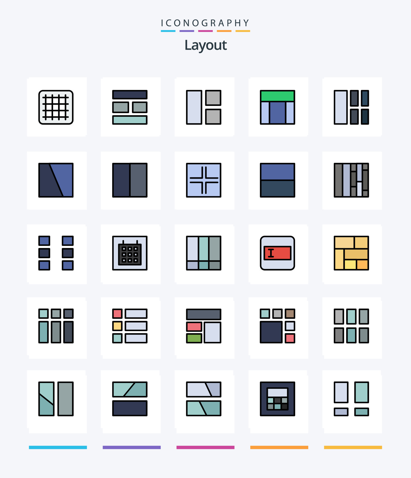 Creative Layout 25 Line FIlled icon pack Such As workspace. interface ... Creative Layout 25 Line FIlled icon pack Such As workspace. interface ...