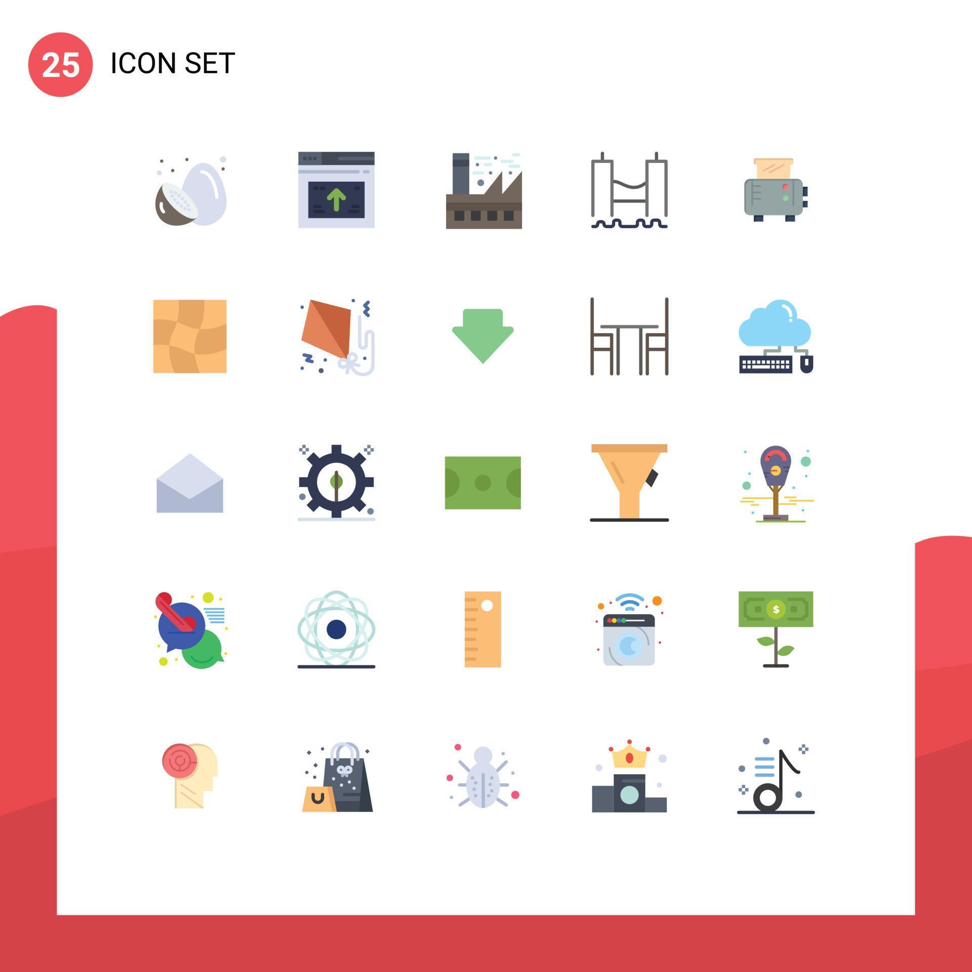 25 Thematic Vector Flat Colors And Editable Symbols Of Harbor Bridge Website Environment Ecology