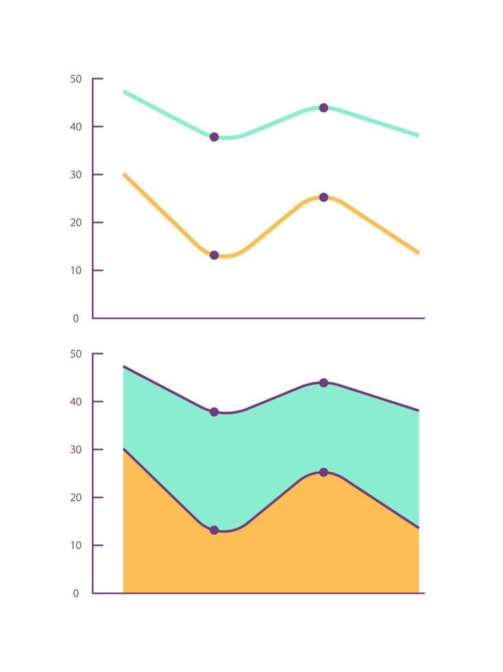 Line And Area Infographic Charts Design Template Set Magnitude Change line-and-area-infographic-charts-design-template-set-magnitude-change