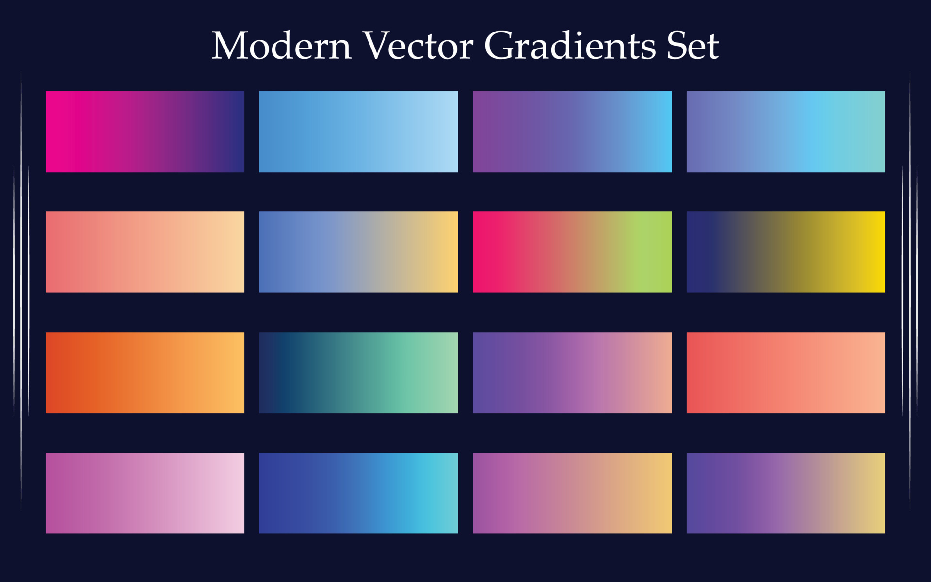 Modern Gradient Set Free Vector 16996043 Vector Art at Vecteezy