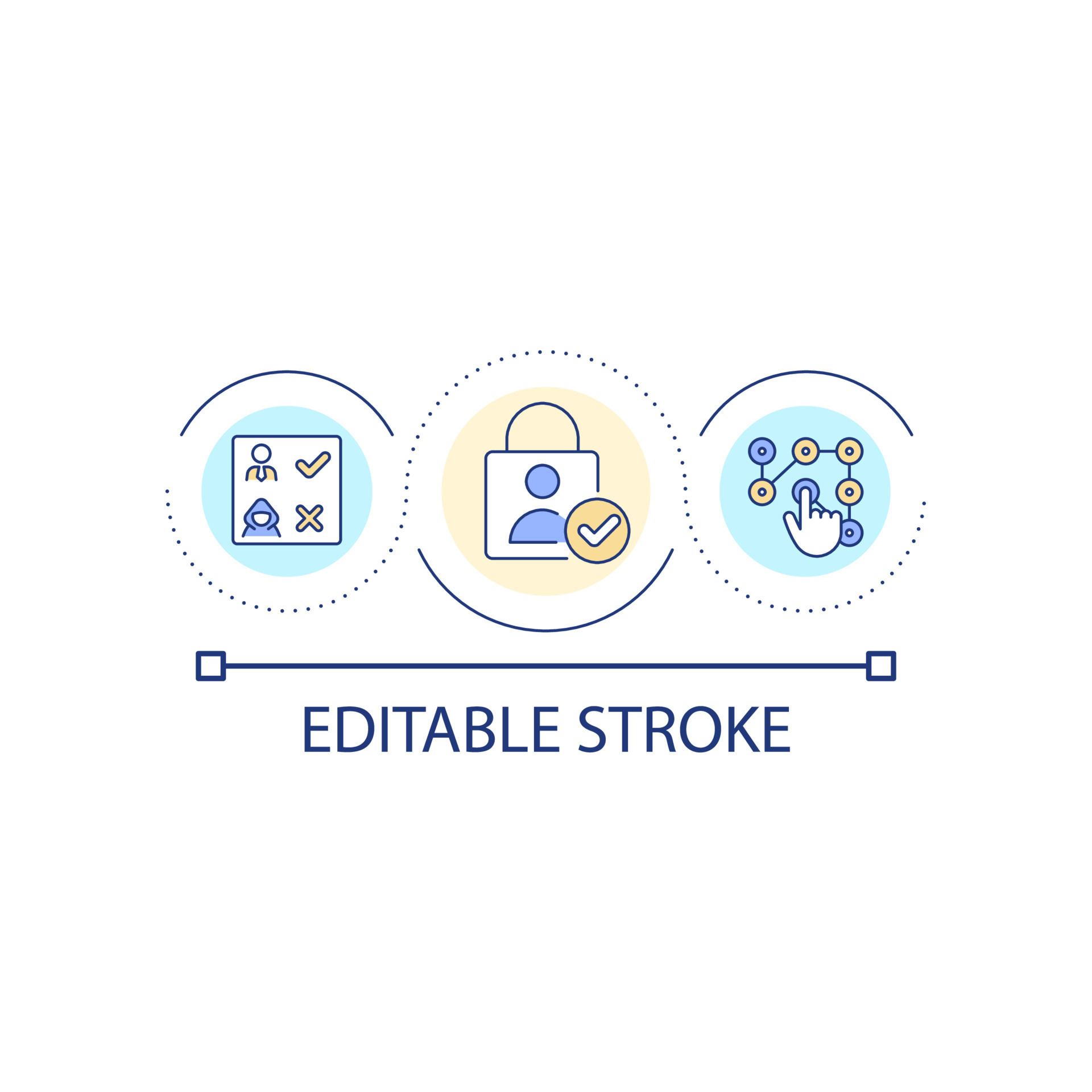 Multi Factor Authentication Loop Concept Icon Banking Onboarding Web Wallet Access Security