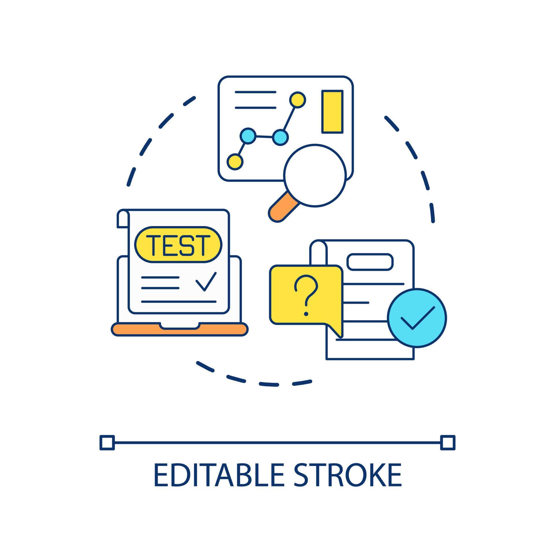 Testing and deployment concept icon. Product development process ...