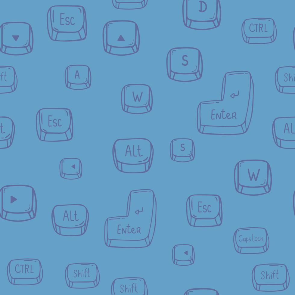 Computer keyboard background seamless. Abstract vector pattern texture ...