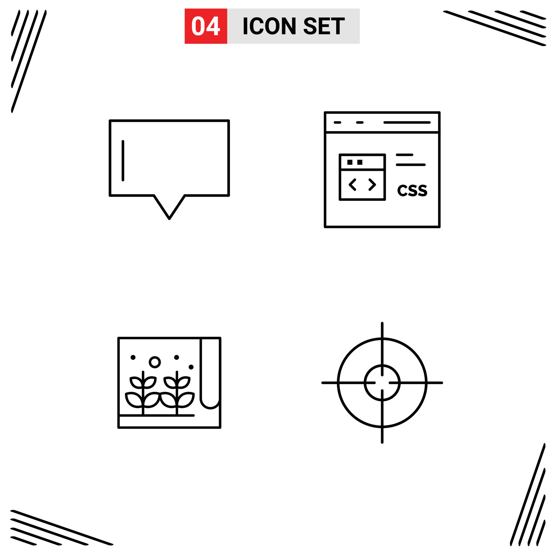 Editable Vector Line Pack Of 4 Simple Filledline Flat Colors Of Bubble Farming Code Develop