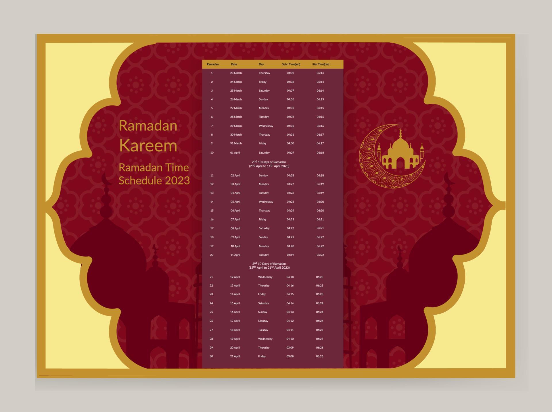 Ramadan Calendar Design 2023 Calendar Mockup Template Islamic Ramadan Calendar Design 2023 Calendar Mockup Template Islamic