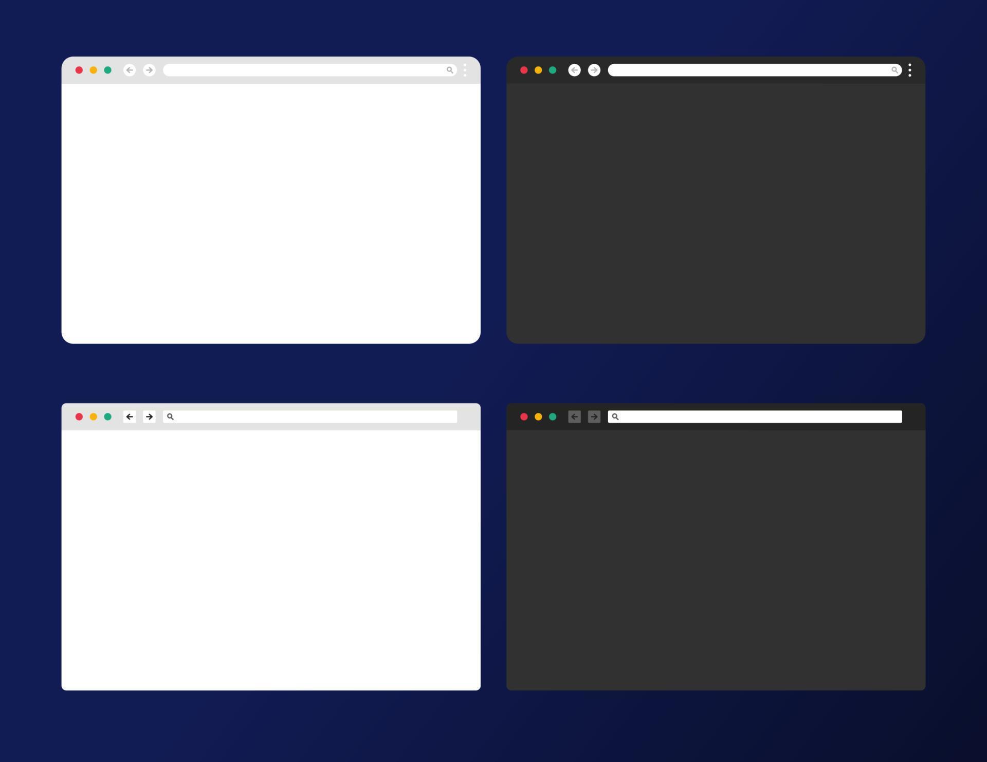 Internet browser window mockup. Internet page blank template. 17019042 Vector Art at Vecteezy