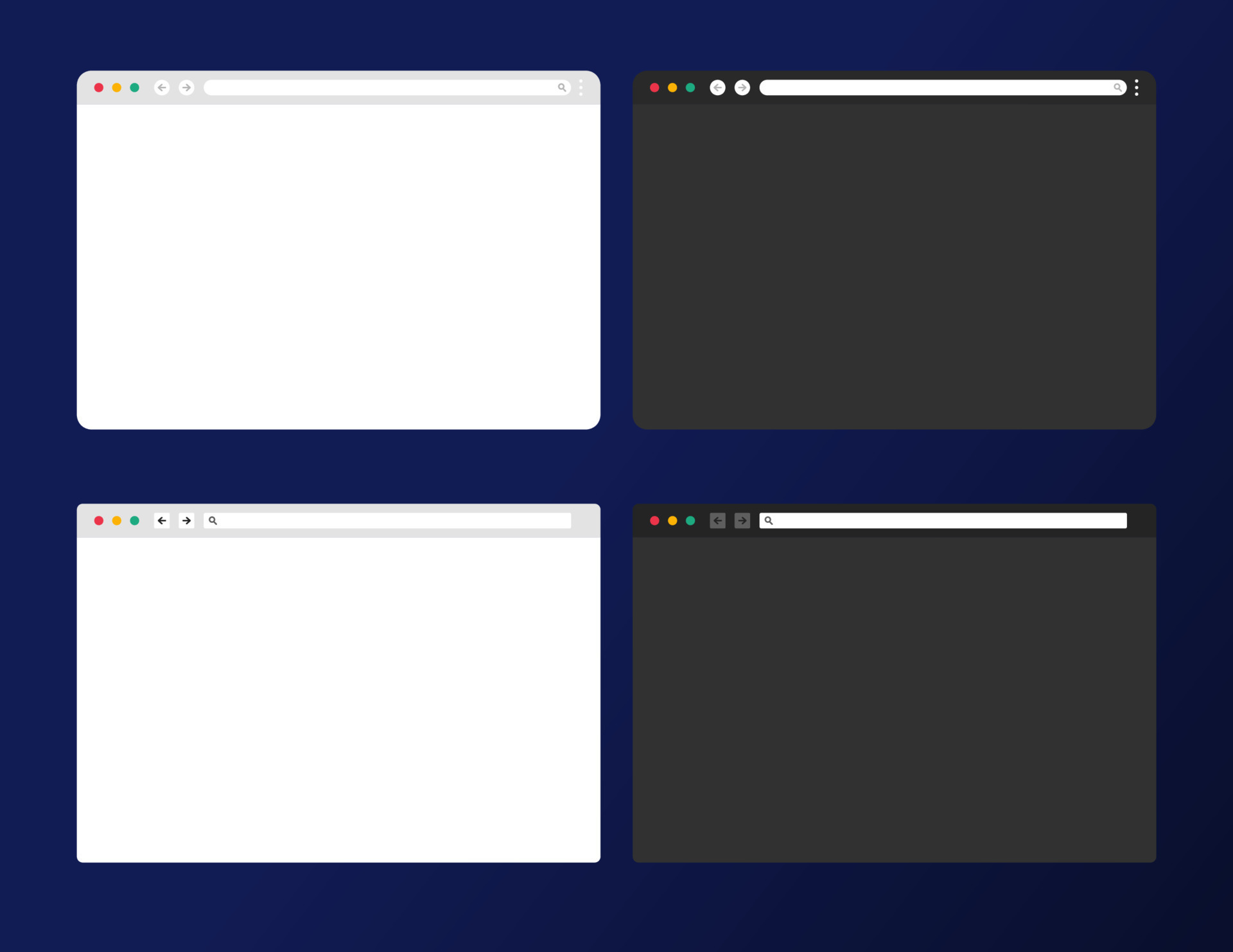 Internet Browser Window Mockup Internet Page Blank Template 17019042