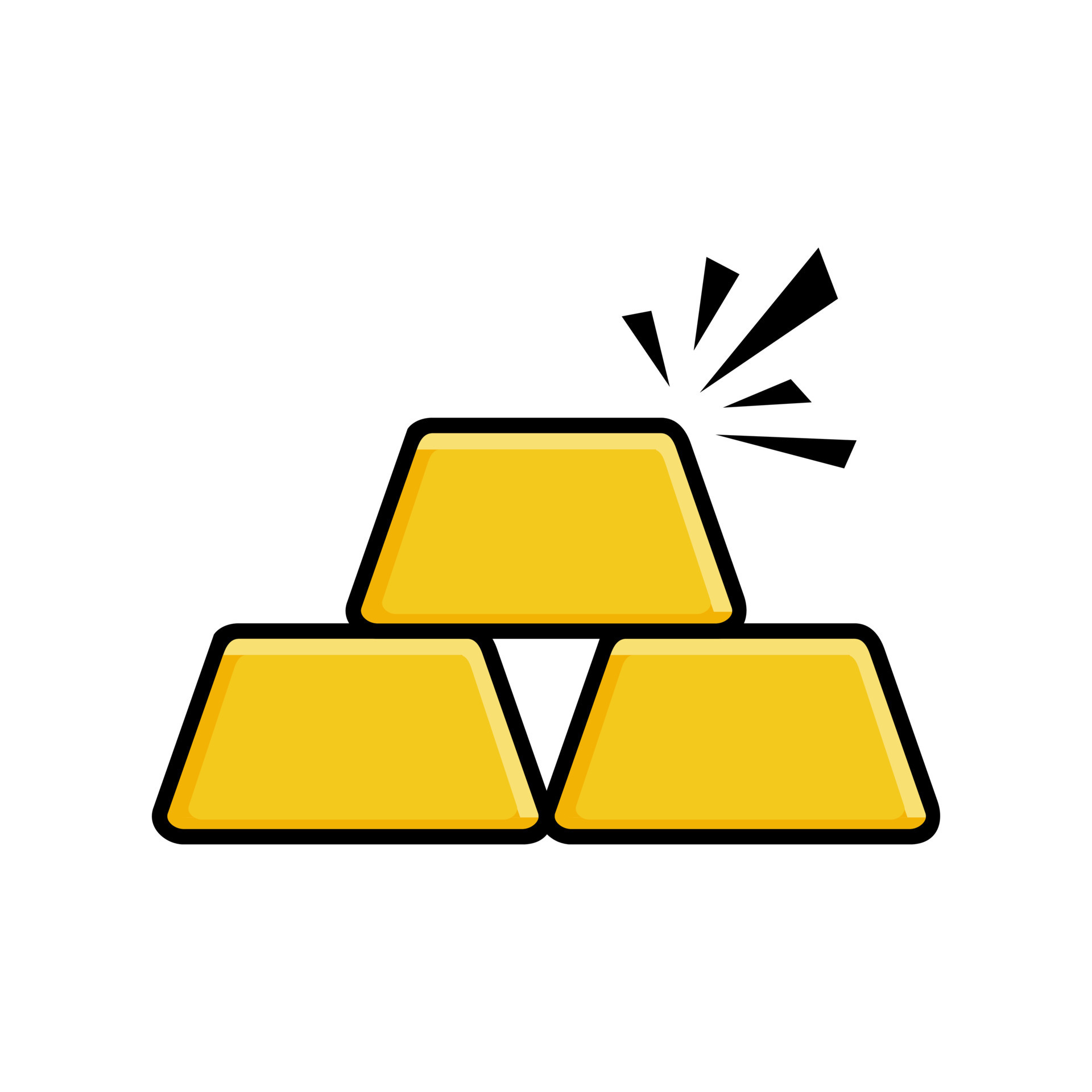 icono de oro icono de barra de oro aislado. signo simple de icono de barra de oro. barra de ...