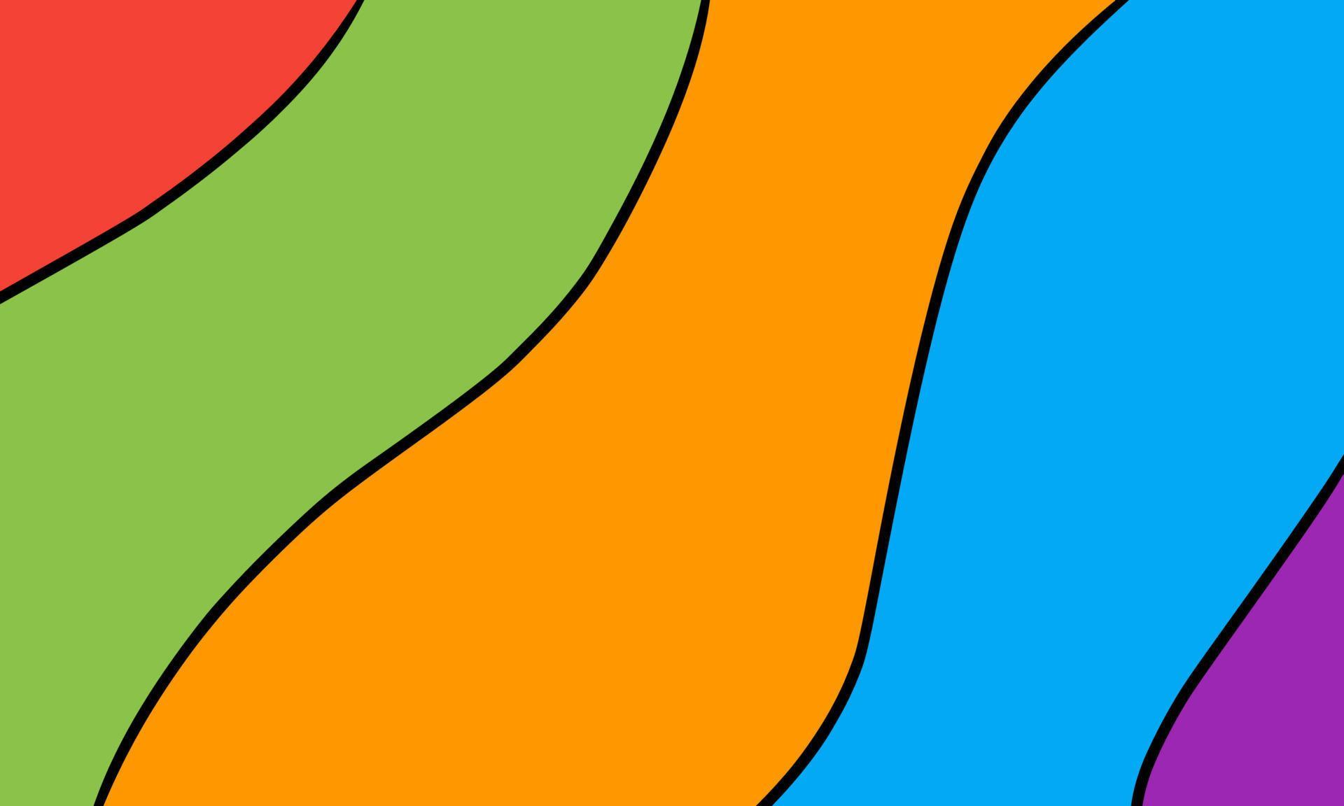 bright colorful wavy background vector design 17024026 Vector Art at ...