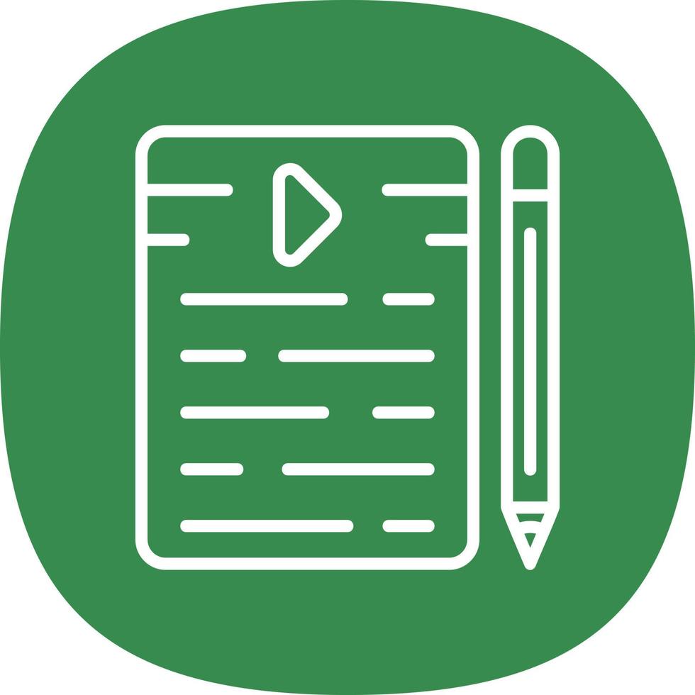 Script Writing Vector Icon Design 17029049 Vector Art At Vecteezy