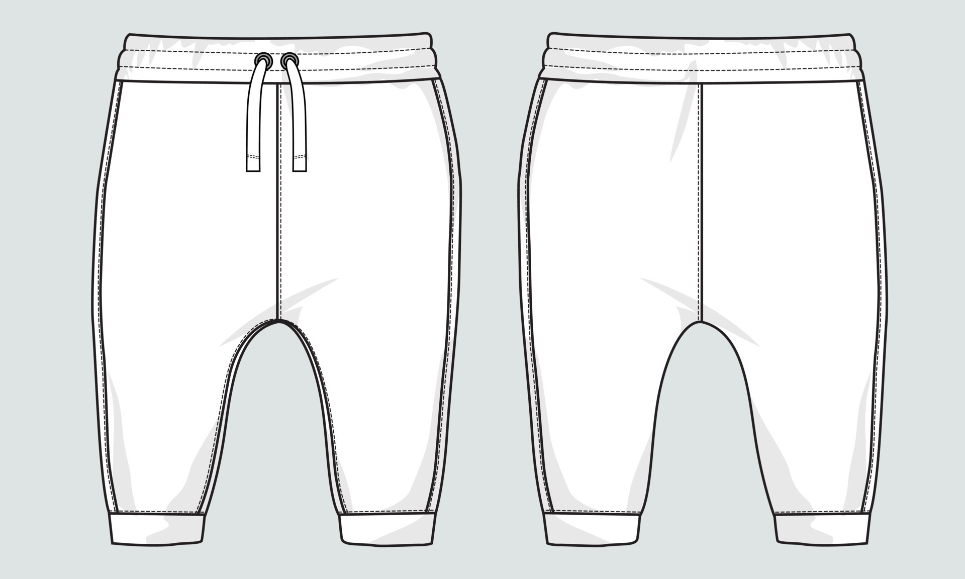 Sweatpants technical fashion Fashion flat sketch vector illustration ... Sweatpants technical fashion Fashion flat sketch vector illustration ...