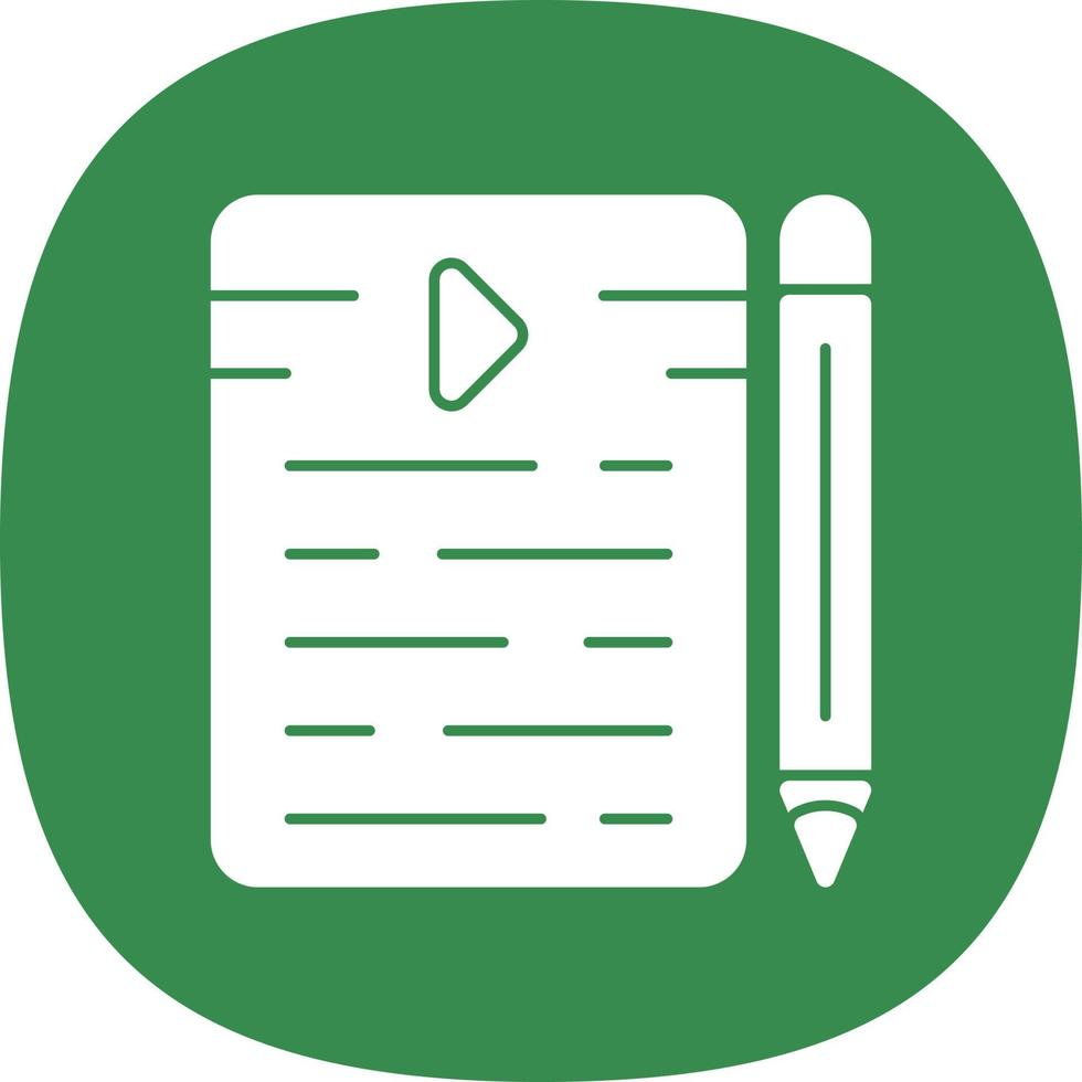 Script Writing Vector Icon Design 17041162 Vector Art At Vecteezy