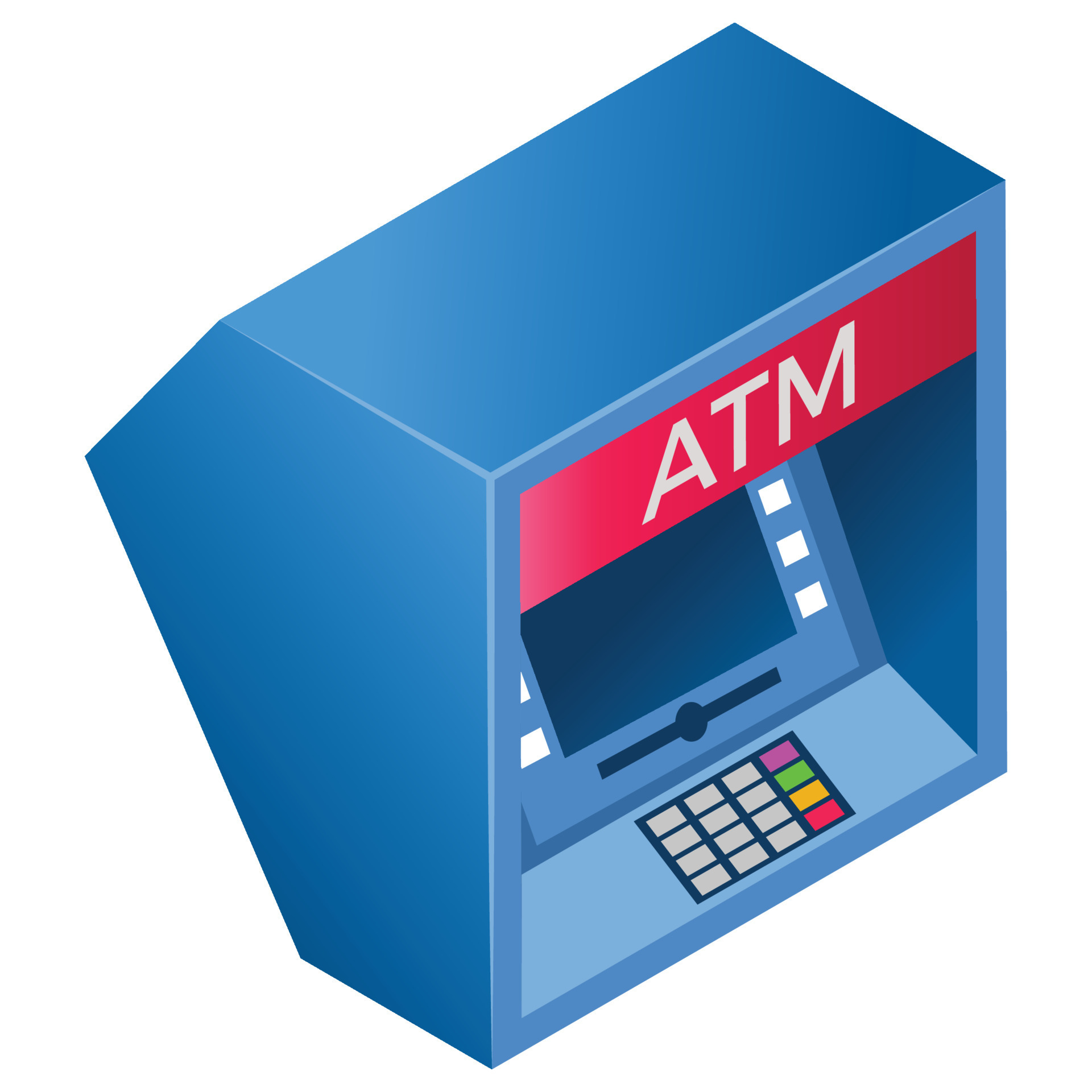 Atm Machine - Isometric 3d illustration. 17043112 Vector Art at Vecteezy