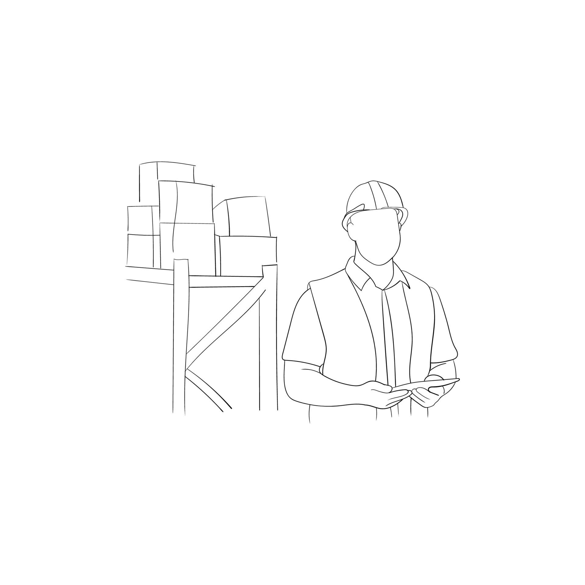 Factory Worker Line Art Creative Design 17045193 Vector Art At Vecteezy factory-worker-line-art-creative-design-17045193-vector-art-at-vecteezy
