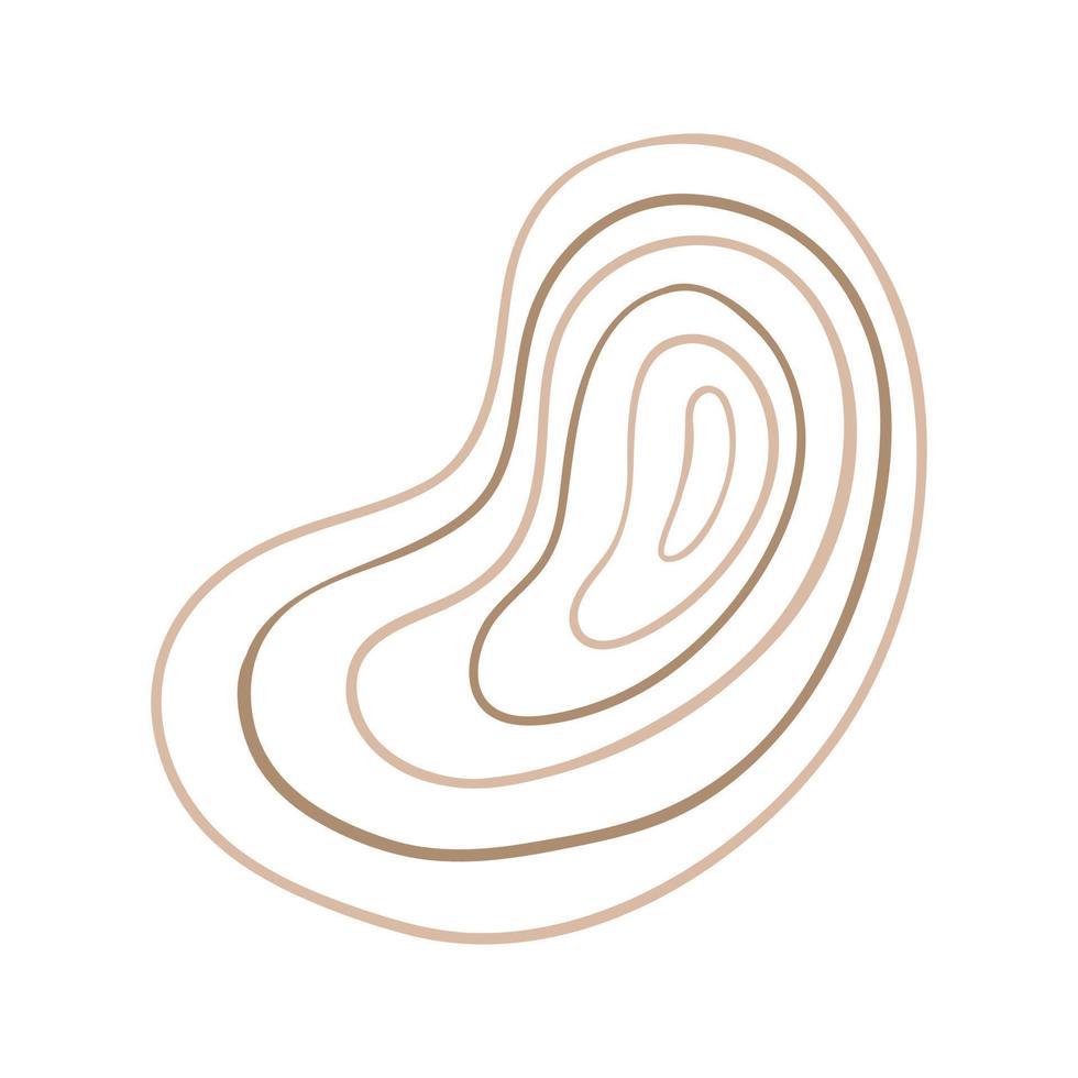 Abstract Boho Line Blob Shapes Simple Hand Drawn Doodle Art Set Modern Aesthetic Illustrations