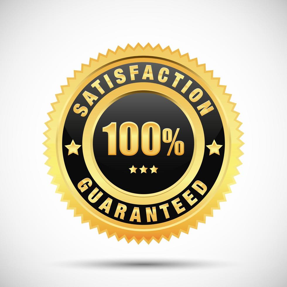 100 percent satisfaction guarantee golden label 17049129 Vector Art at ... 100 percent satisfaction guarantee golden label 17049129 Vector Art at ...