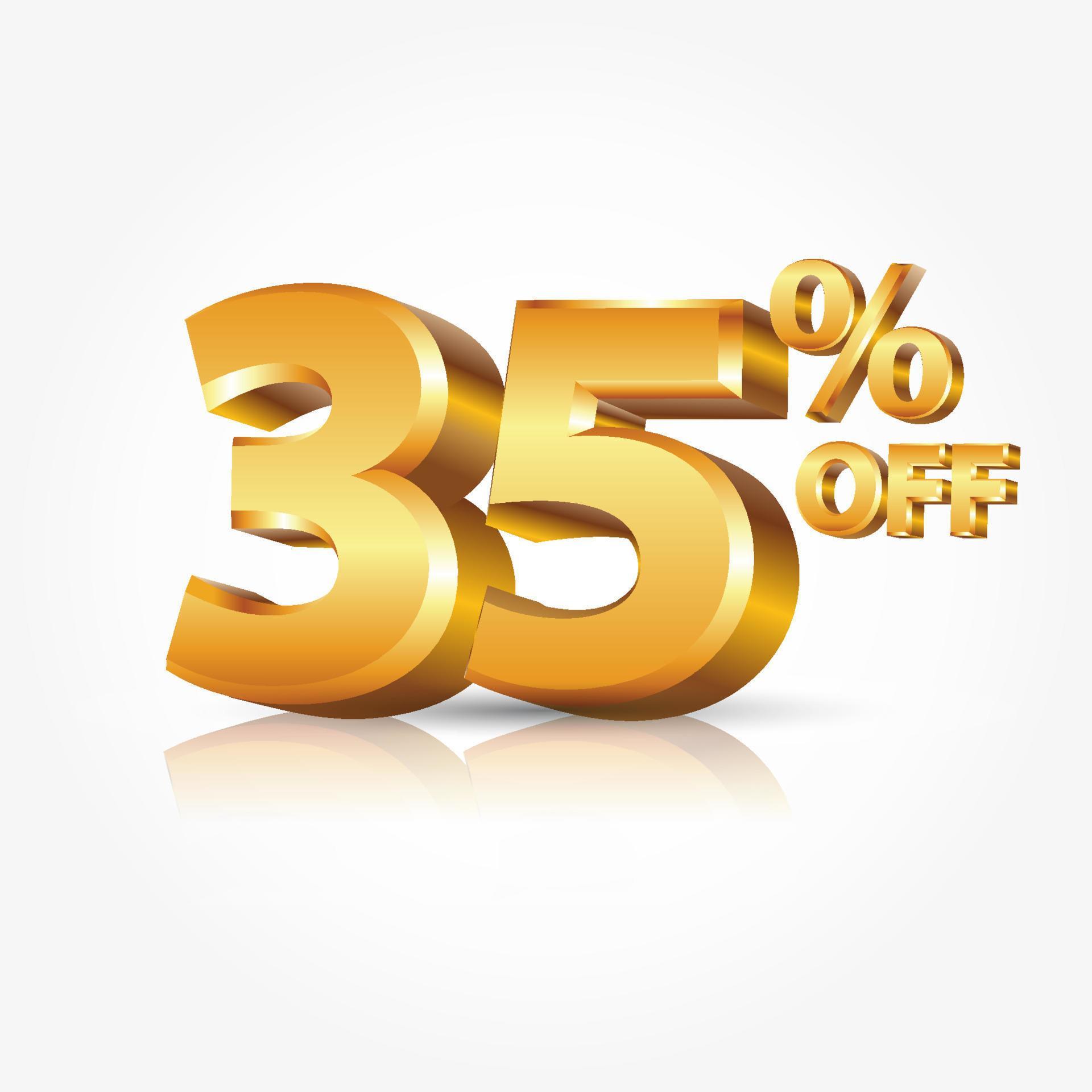 35 Percent Off Discount Promotion Sale Isolated On White Background 35-percent-off-discount-promotion-sale-isolated-on-white-background