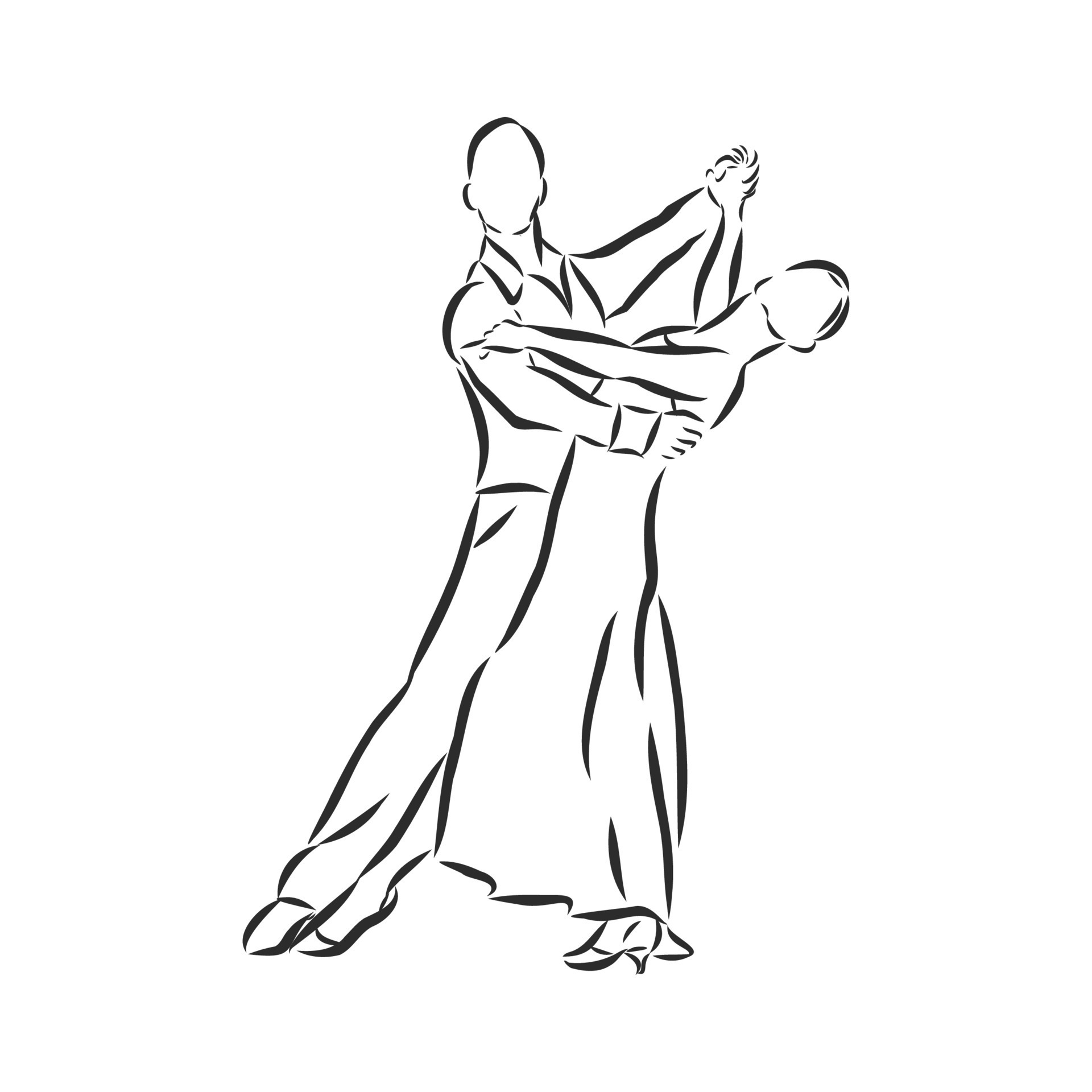 Ballroom Dancing Vector Sketch 17050367 Vector Art At Vecteezy
