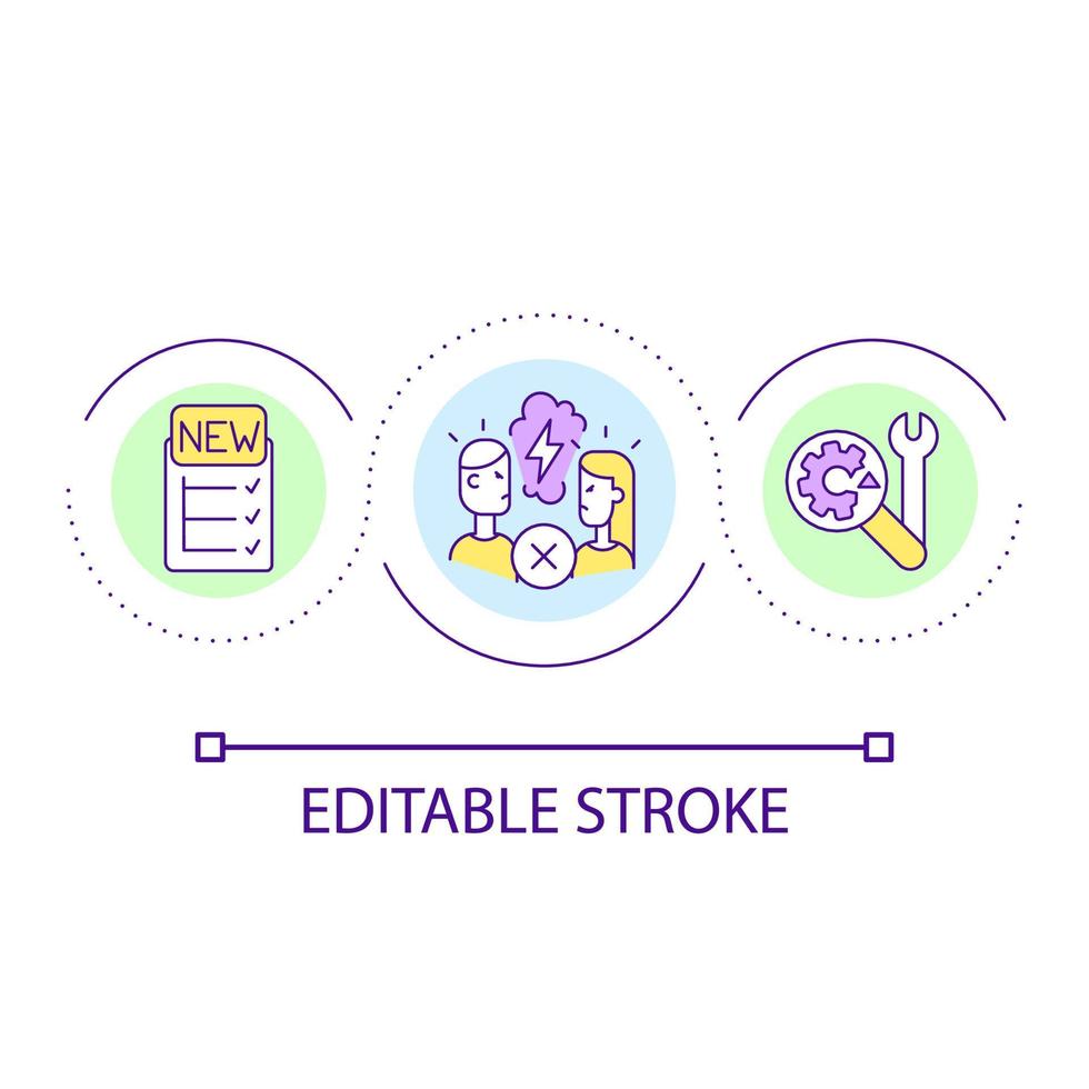 Conflict Resolution Skills In Marriage Loop Concept Icon Resolving Communication Problems