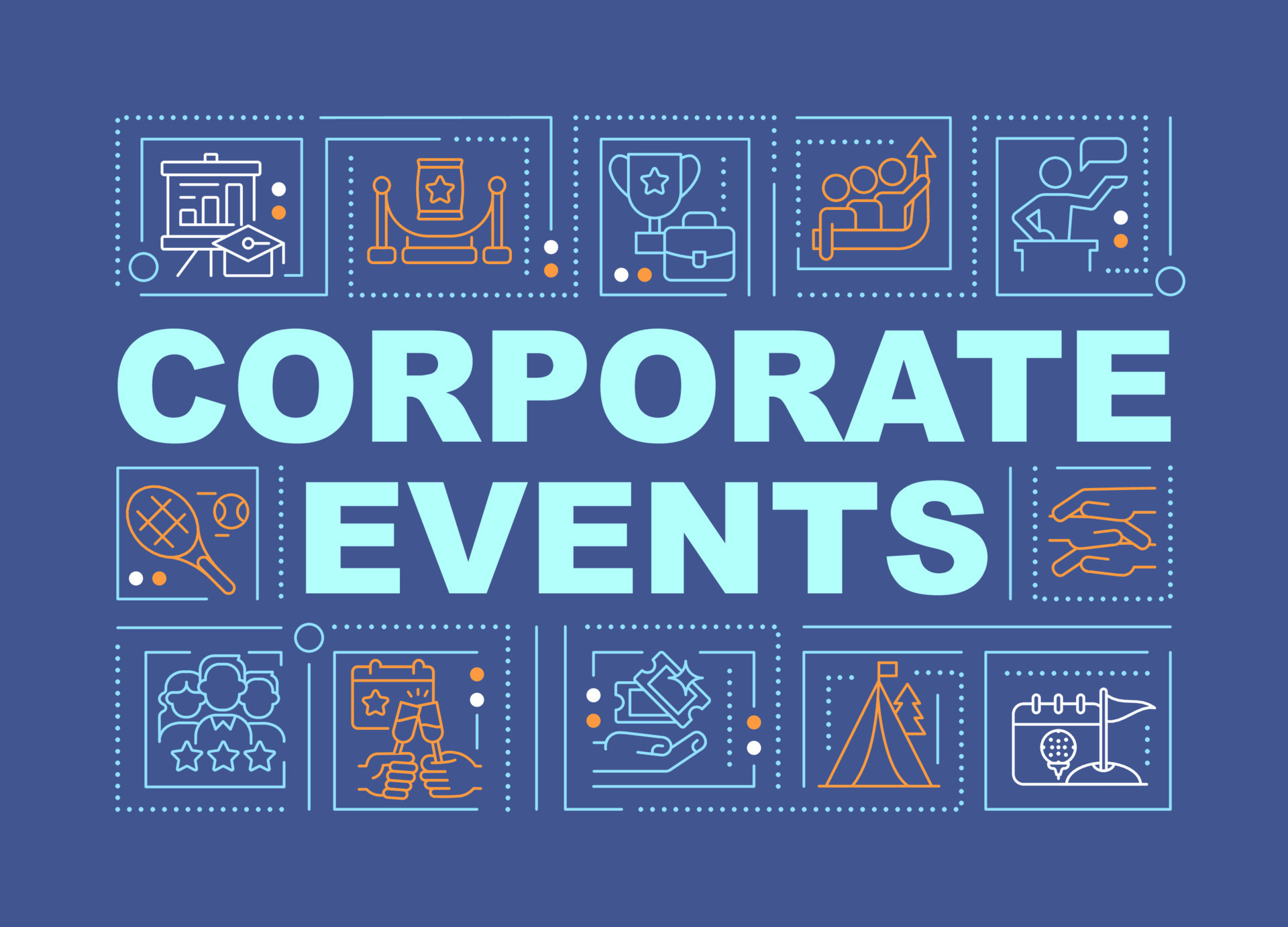 Corporate Events Word Concepts Dark Blue Banner Business Meetings corporate-events-word-concepts-dark-blue-banner-business-meetings
