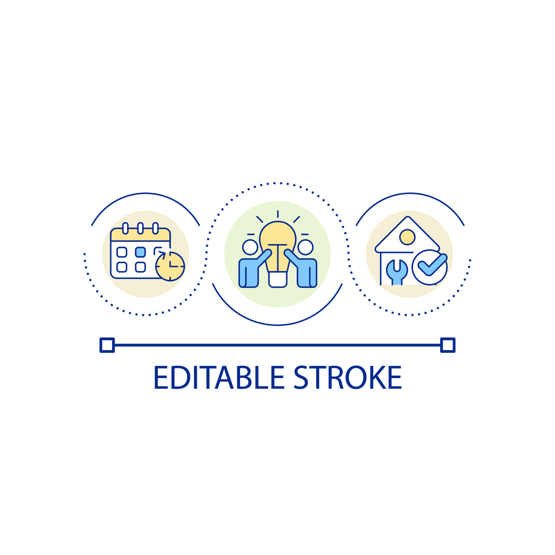 Effective solutions for construction loop concept icon. Innovations in ...