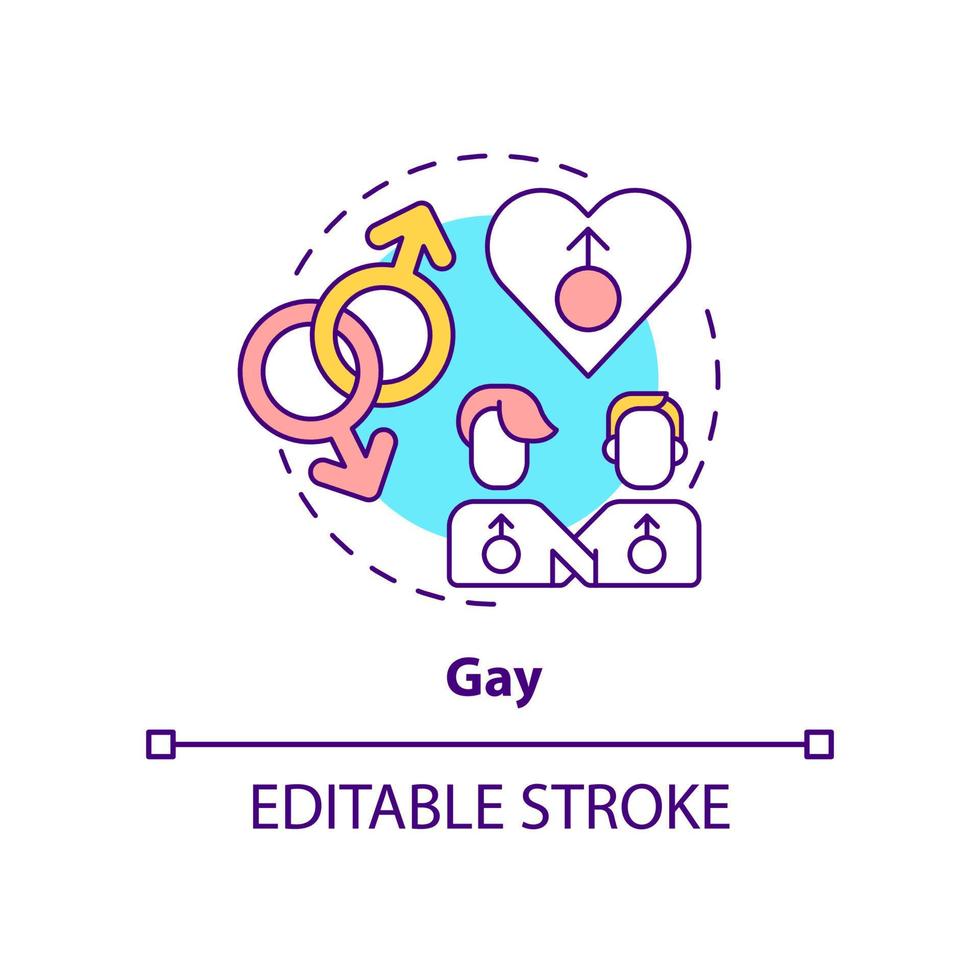 Gay Concept Icon Male Same Sex Couple Sexual Orientation Lgbt