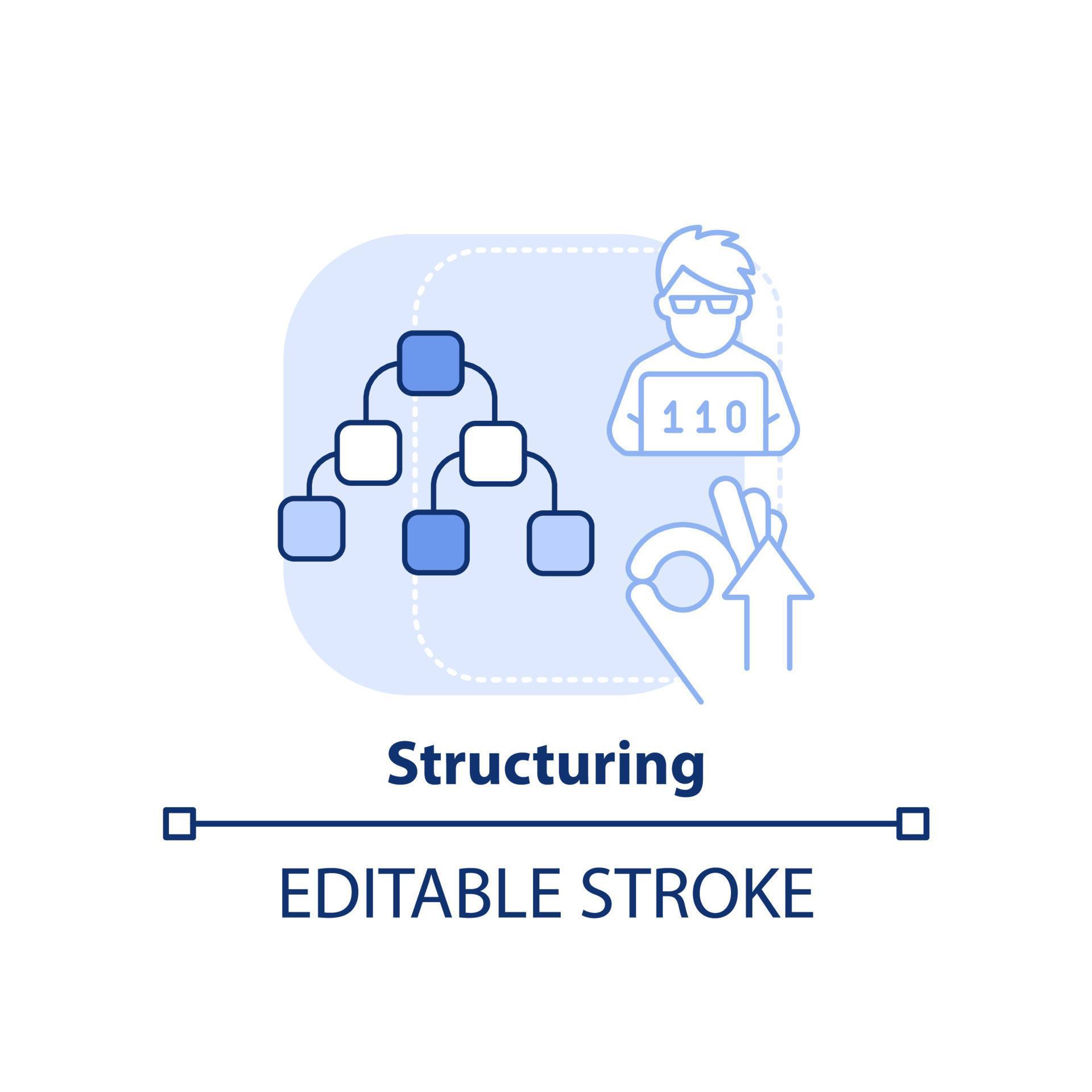 Structuring Light Blue Concept Icon Code Hierarchy Feature Of Programming Languages Abstract