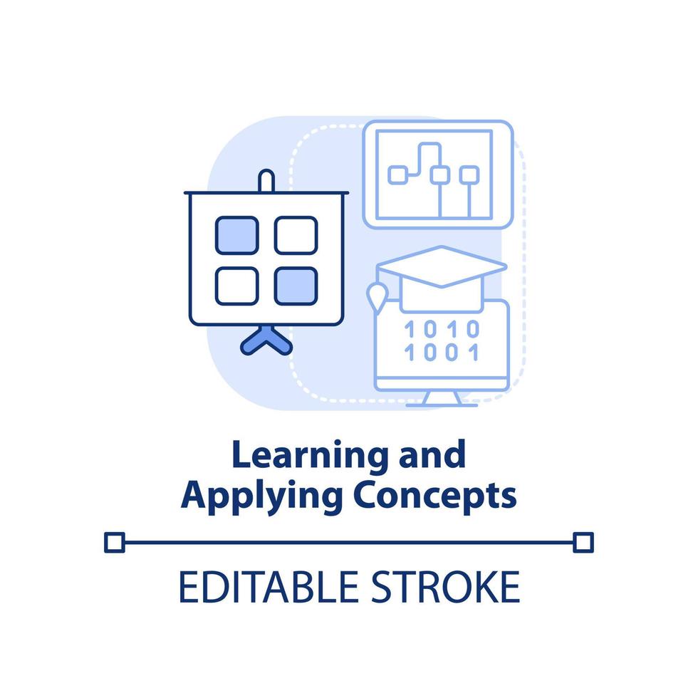 Learn And Apply Concepts Light Blue Concept Icon Programming Skill Abstract Idea Thin Line