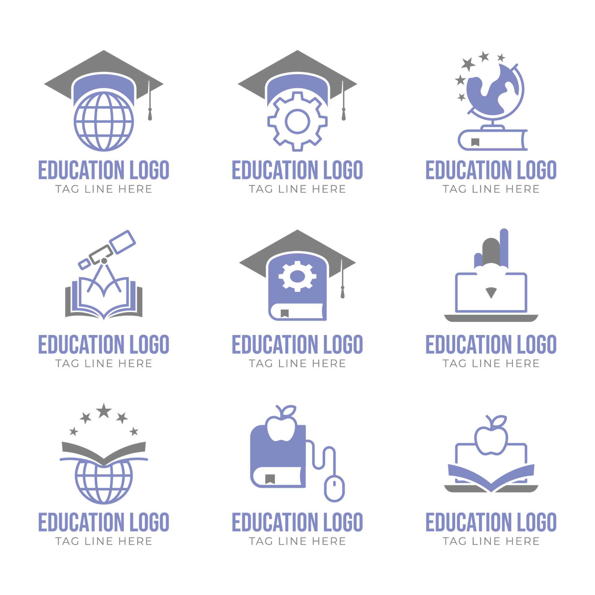 Modern Simple School and Education Logo 17053002 Vector Art at Vecteezy