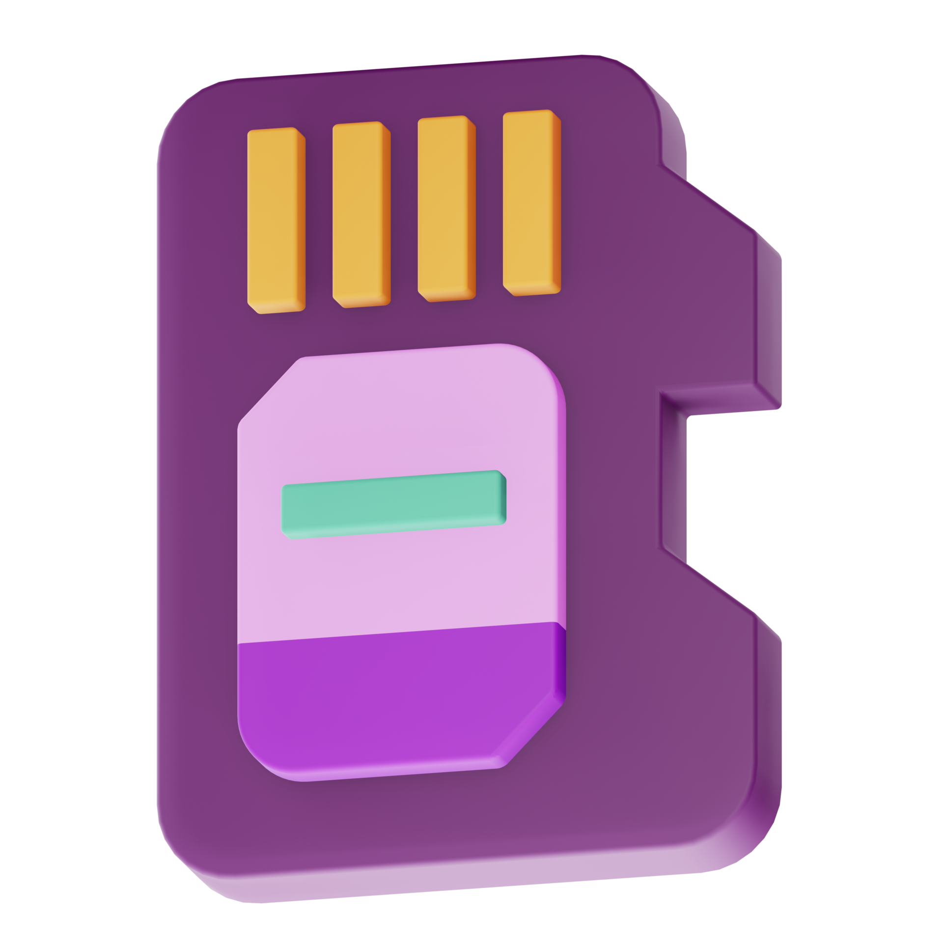 3d Render Sd Card Icon 17053174 Png