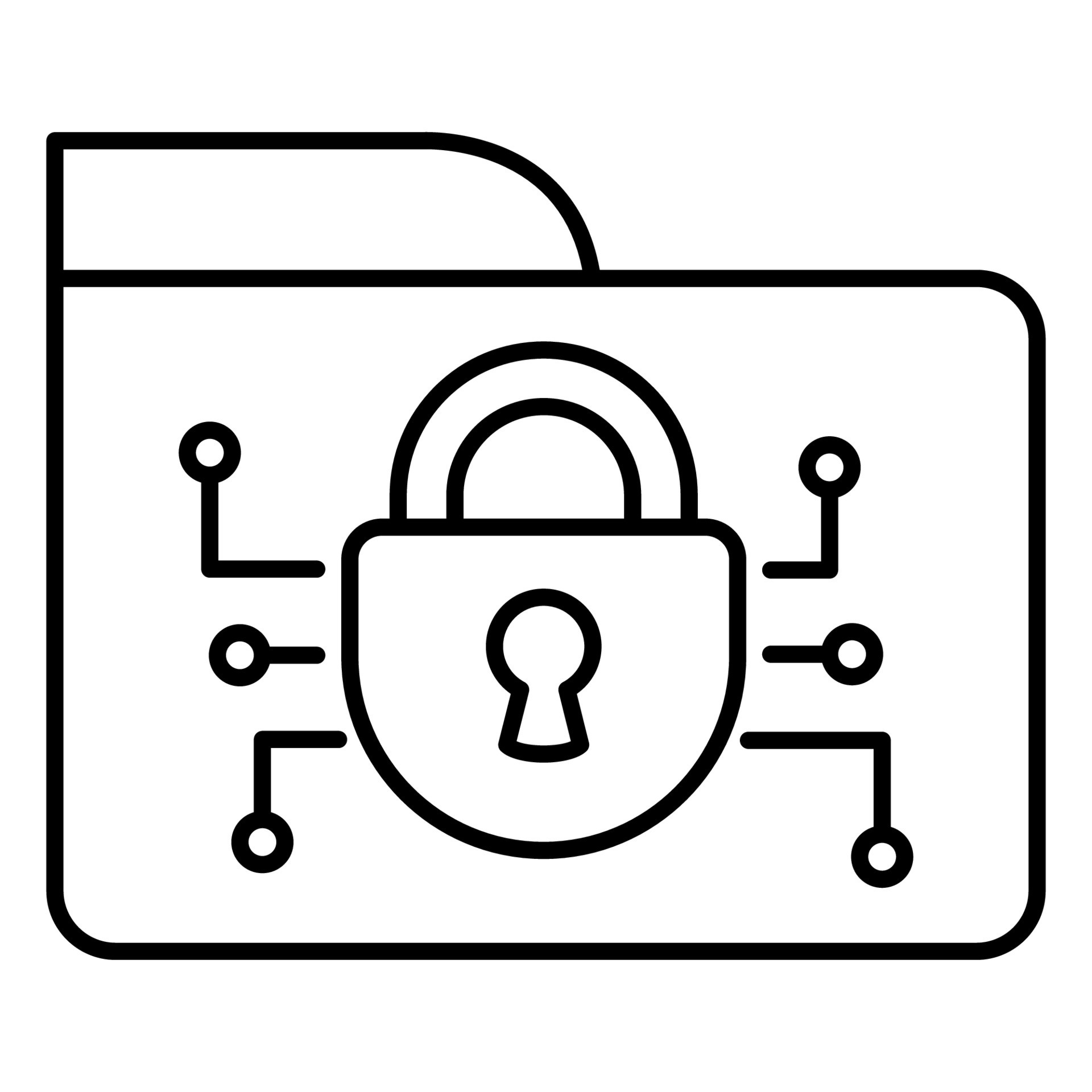 Safe folder icon, suitable for a wide range of digital creative ...