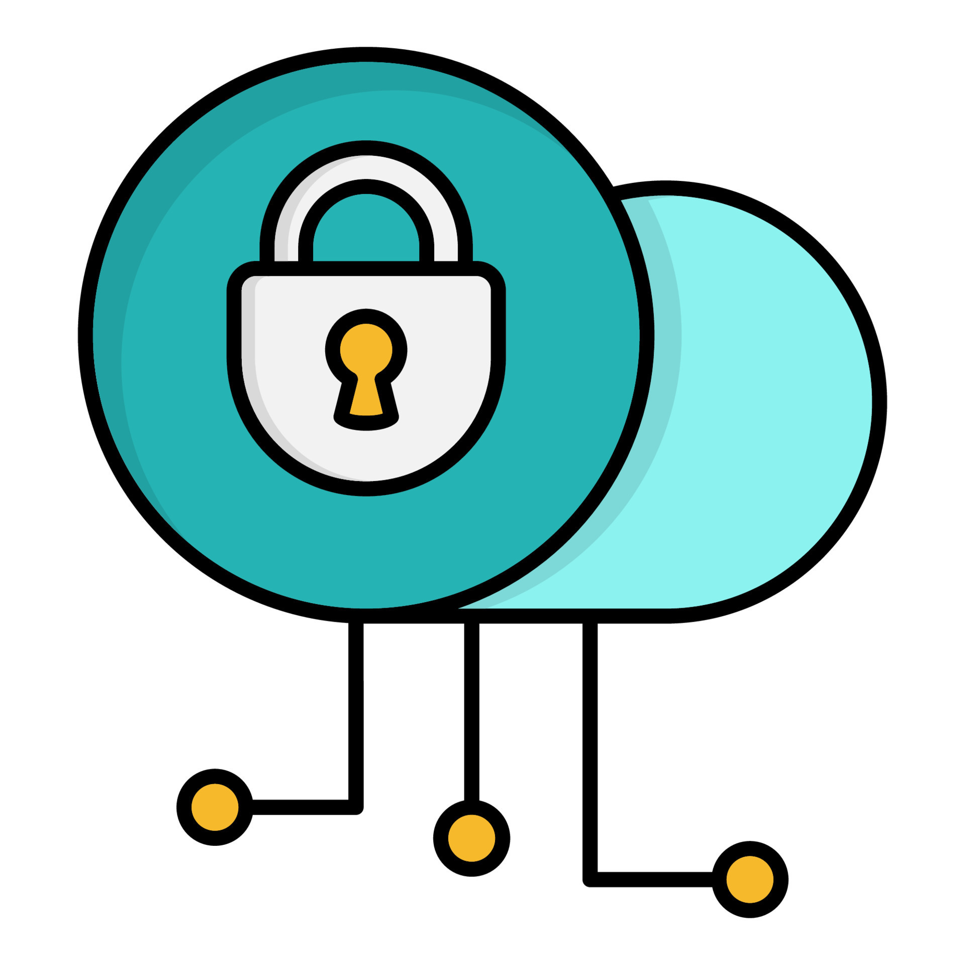 encryption icon, suitable for a wide range of digital creative projects ...