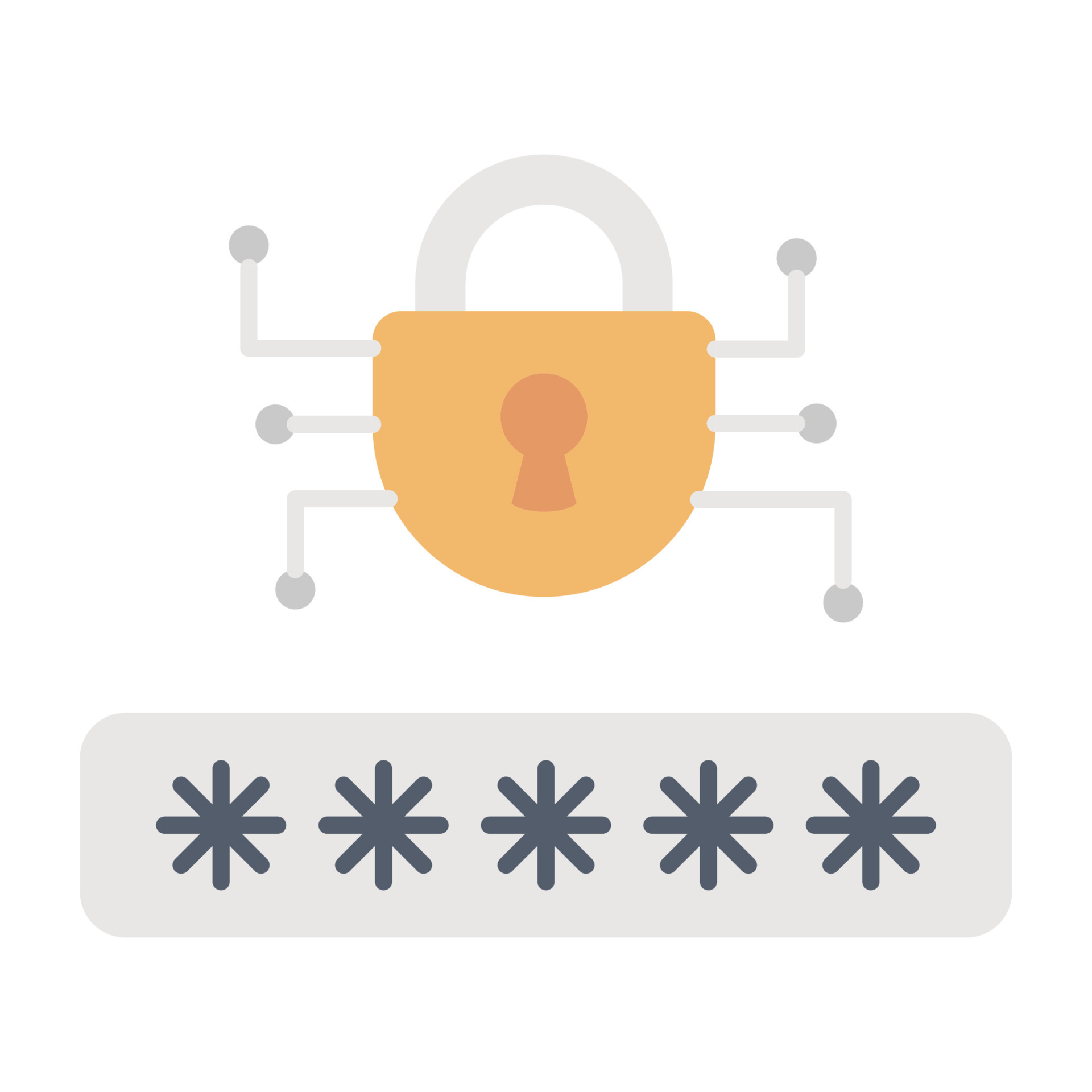 password encryption icon, suitable for a wide range of digital creative ...