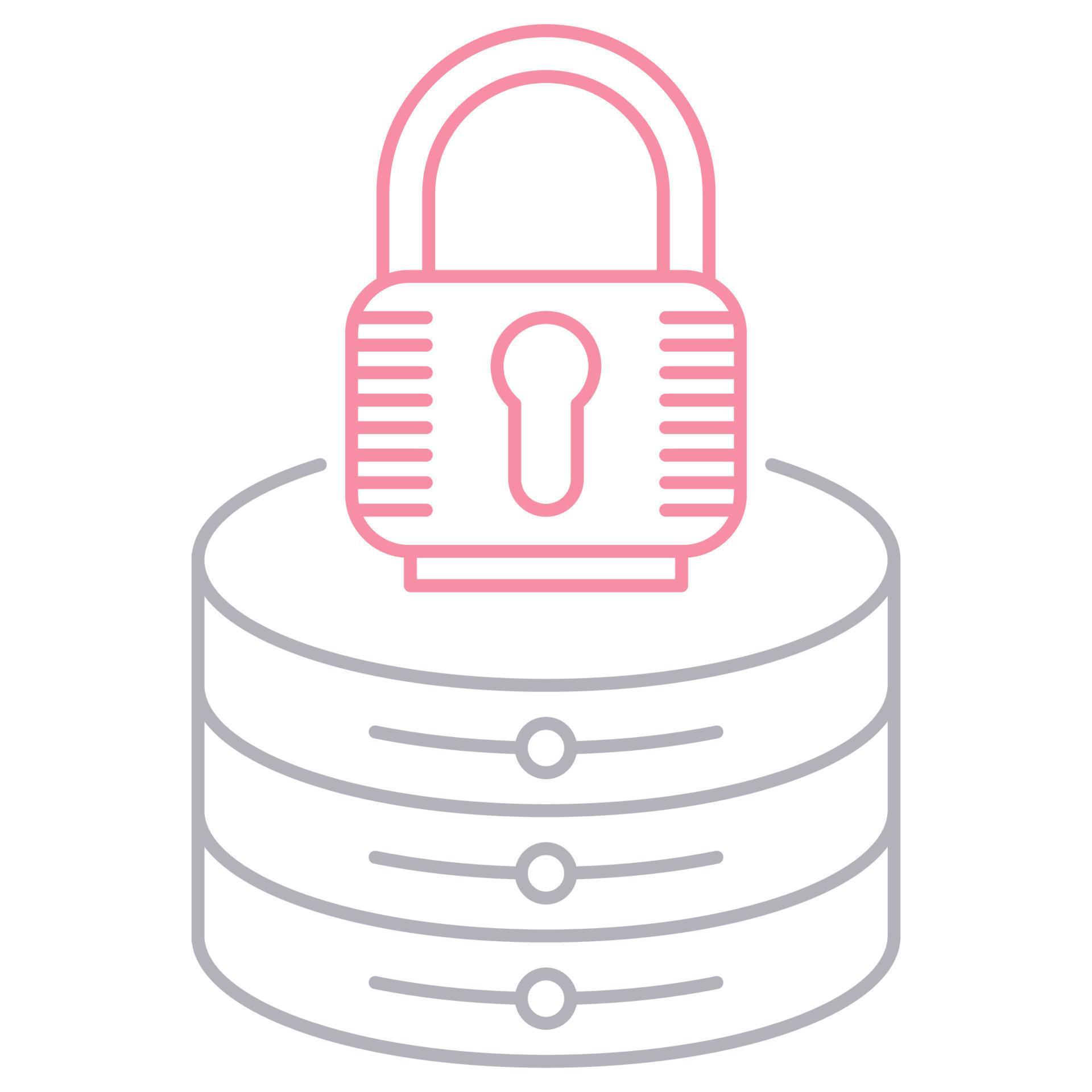server lock icon, suitable for a wide range of digital creative ...