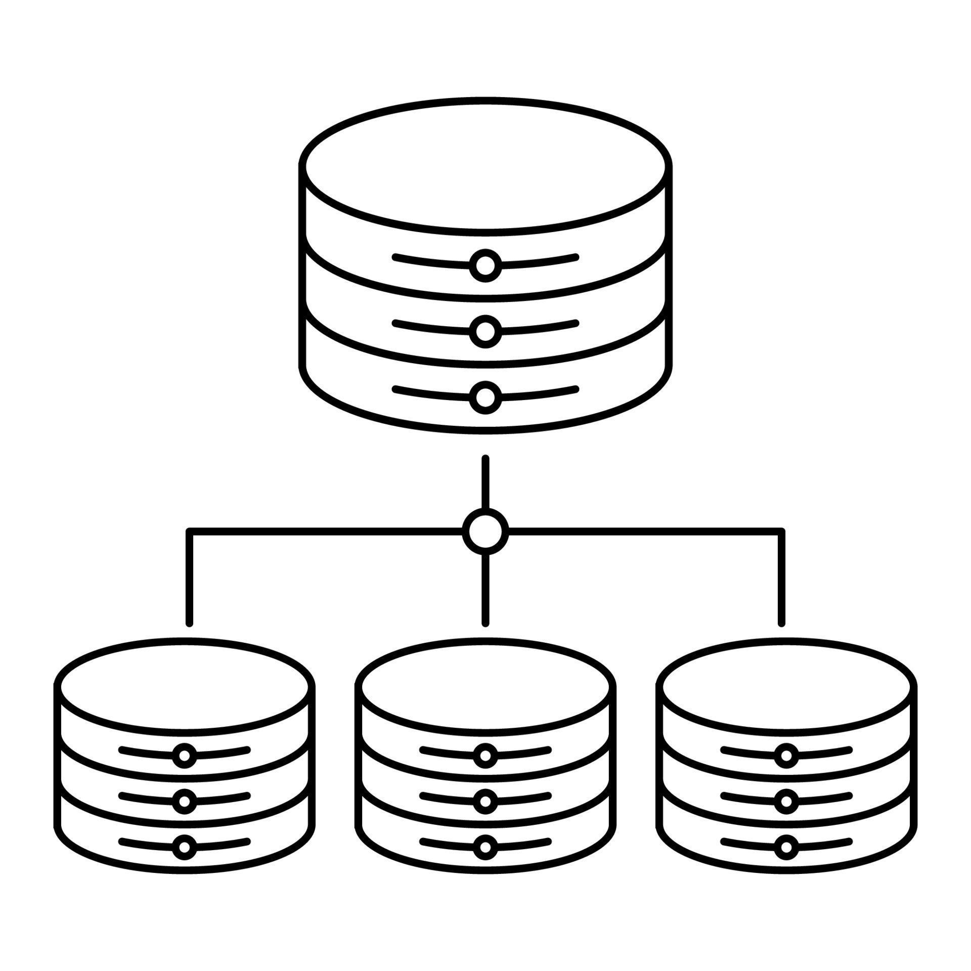 distributed database icon, suitable for a wide range of digital creative projects. 17057850 ...