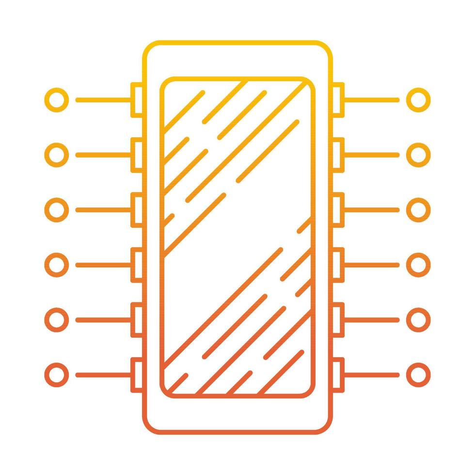 microprocessor icon, suitable for a wide range of digital creative ...