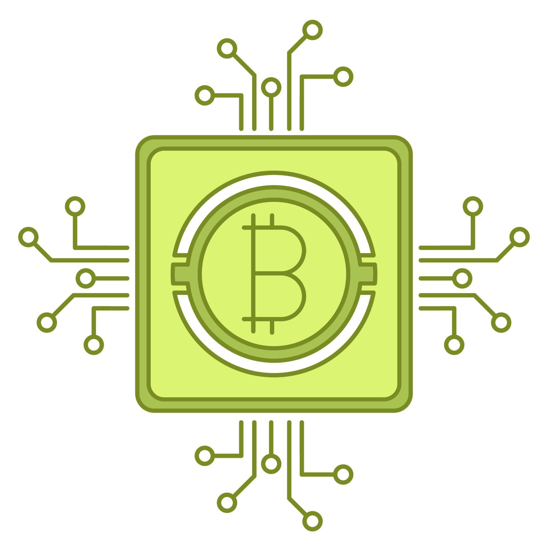 Circuit With Bitcoin Icon Suitable For A Wide Range Of Digital Creative Projects 17058604