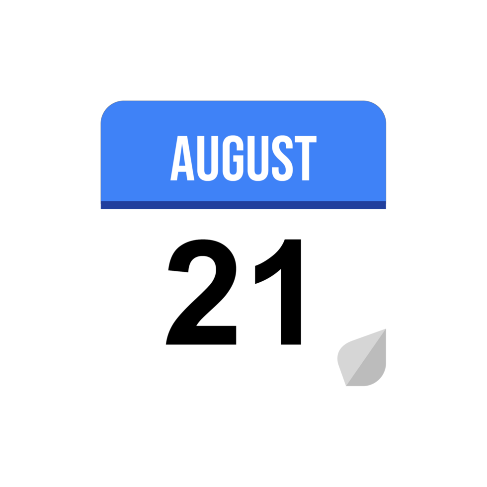 August 21th Date Pang PNGs For Free Download