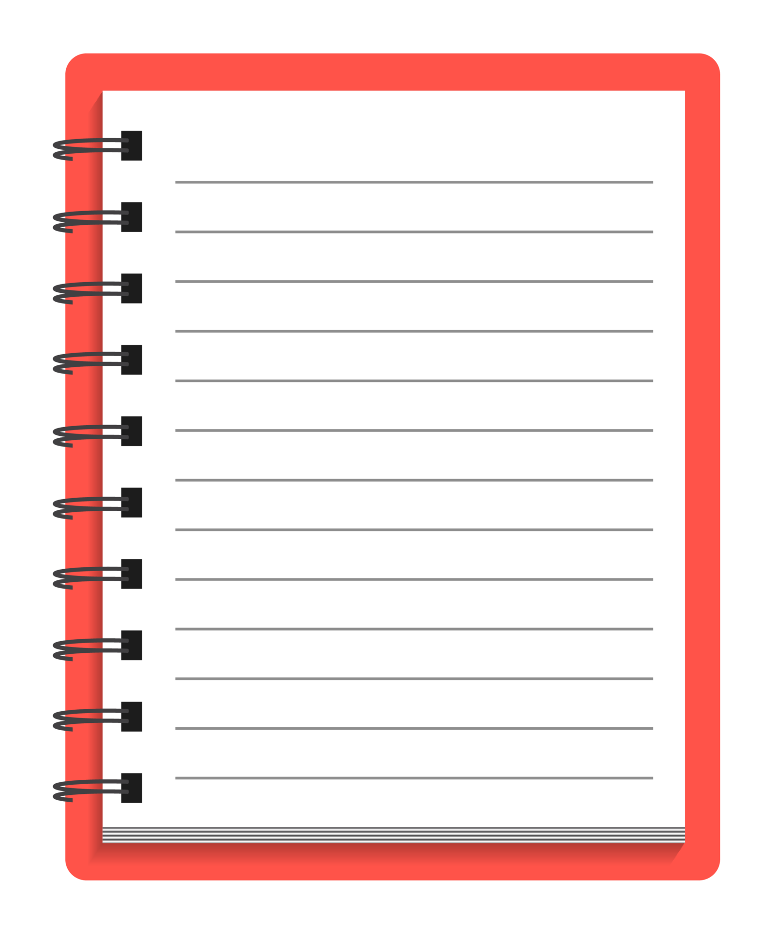Blank realistic spiral notepad notebook isolated 17060303 PNG Blank realistic spiral notepad notebook isolated 17060303 PNG