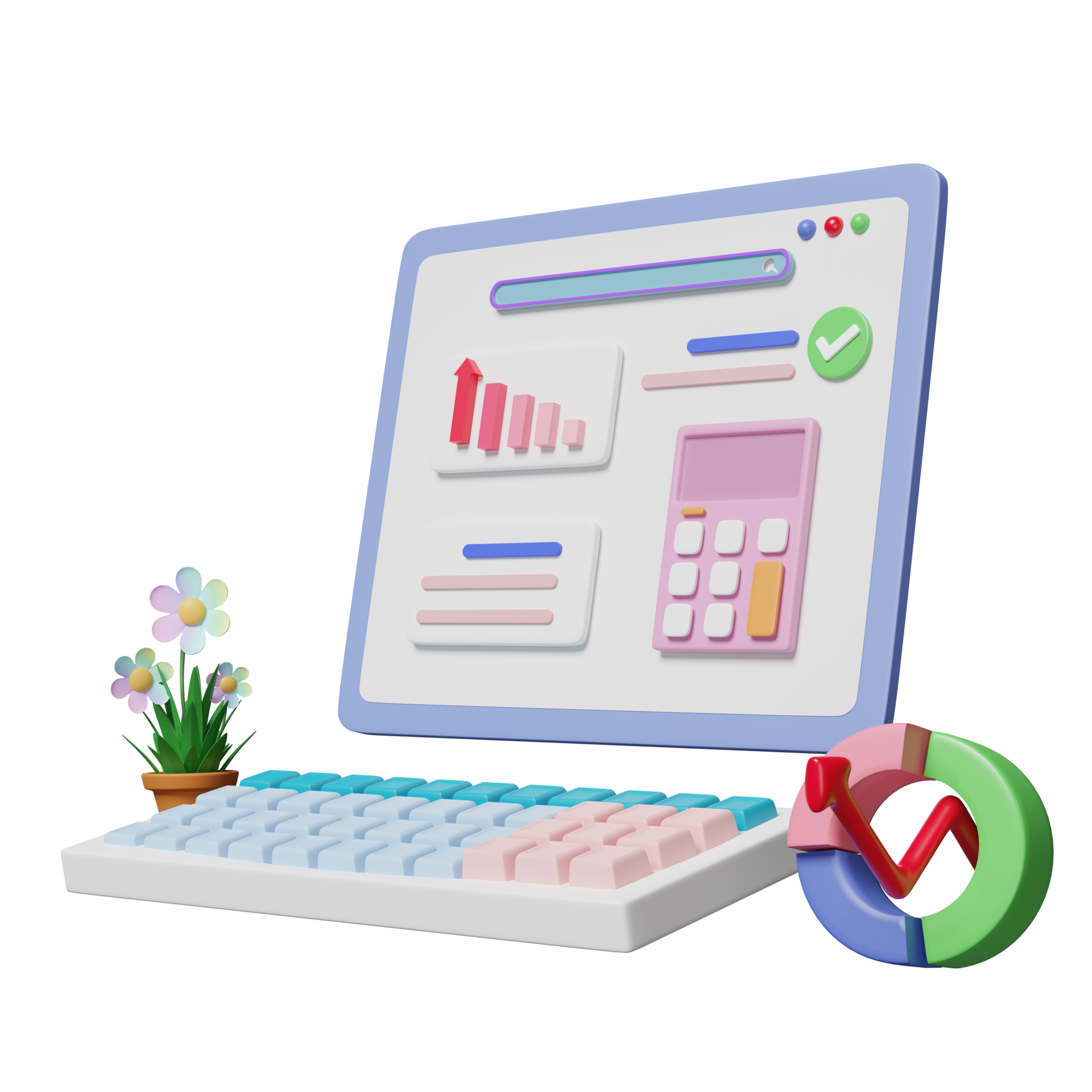 3d Financial Report Charts And Graph On Laptop Screen With Search Bar 3d-financial-report-charts-and-graph-on-laptop-screen-with-search-bar