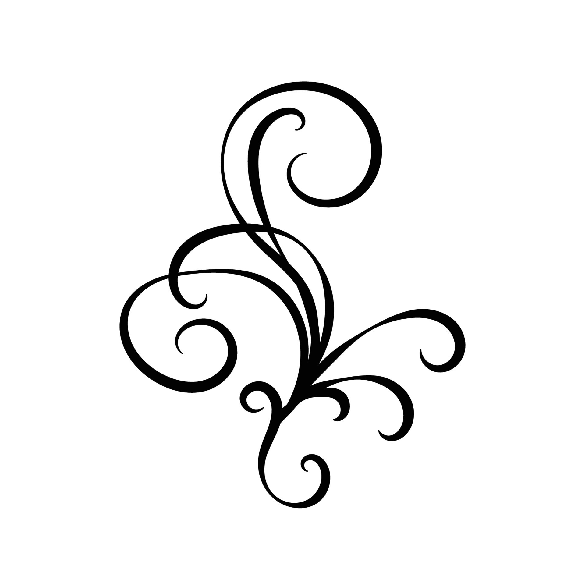Black And White Scroll Patterns