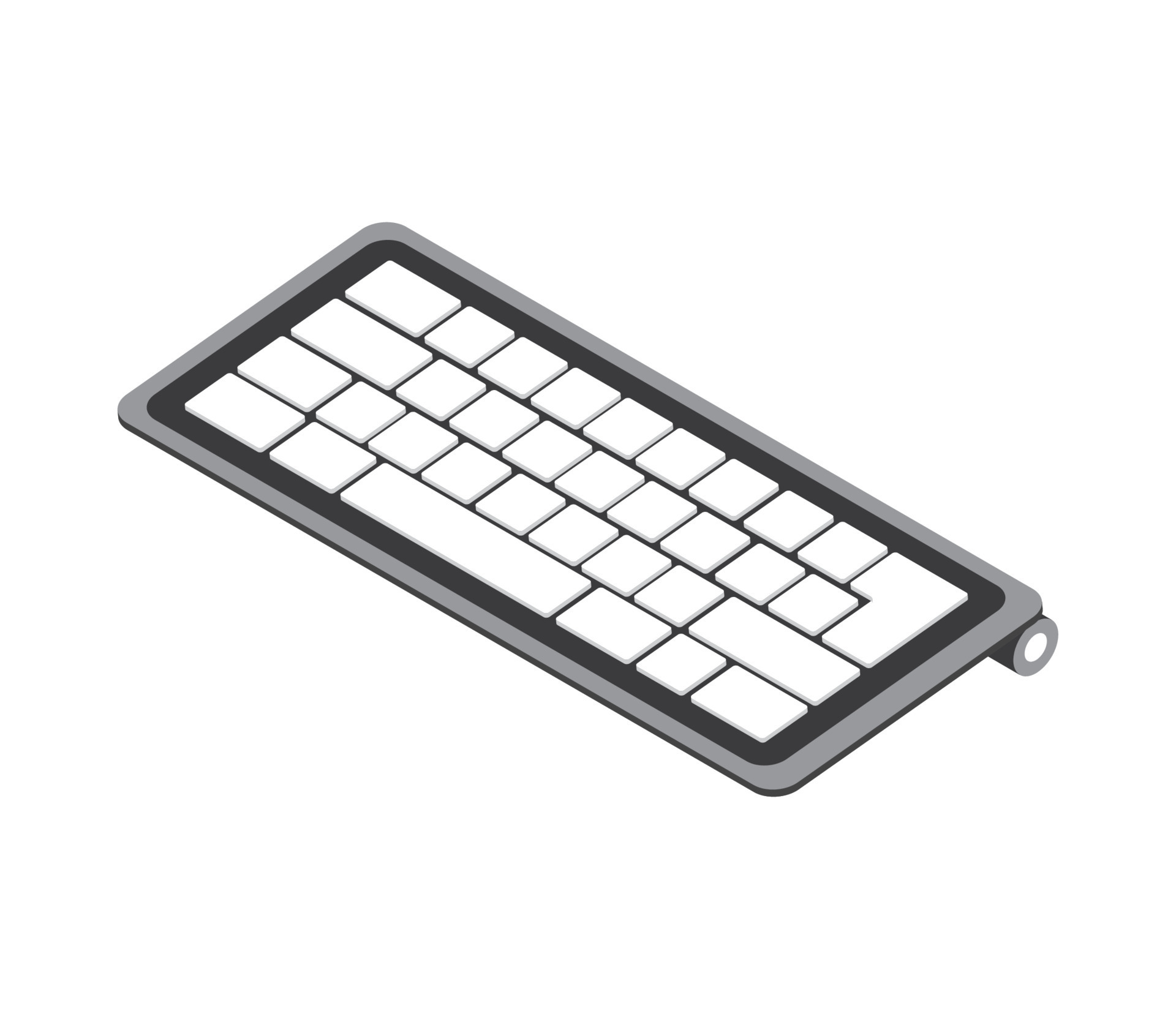 Isometric Keyboard Computer 17063974 Vector Art At Vecteezy
