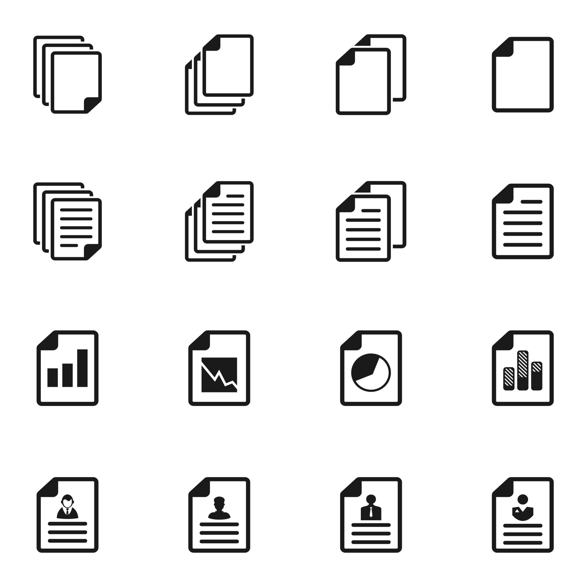 conjunto de iconos de archivos. una ilustración vectorial 17064676 ... conjunto de iconos de archivos. una ilustración vectorial 17064676 ...