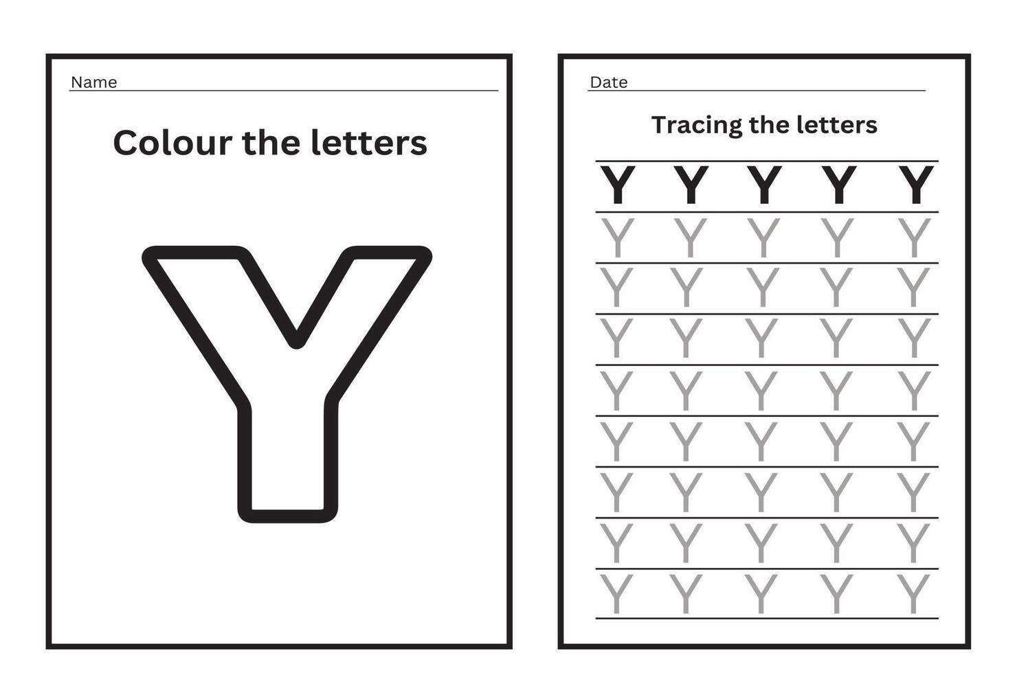 Letter Y Template
