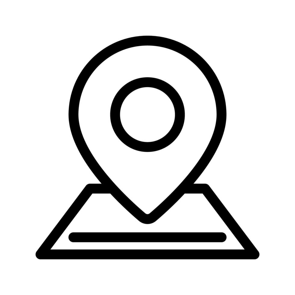 línea de icono de ubicación de mapa aislada sobre fondo blanco. icono ... línea de icono de ubicación de mapa aislada sobre fondo blanco. icono ...