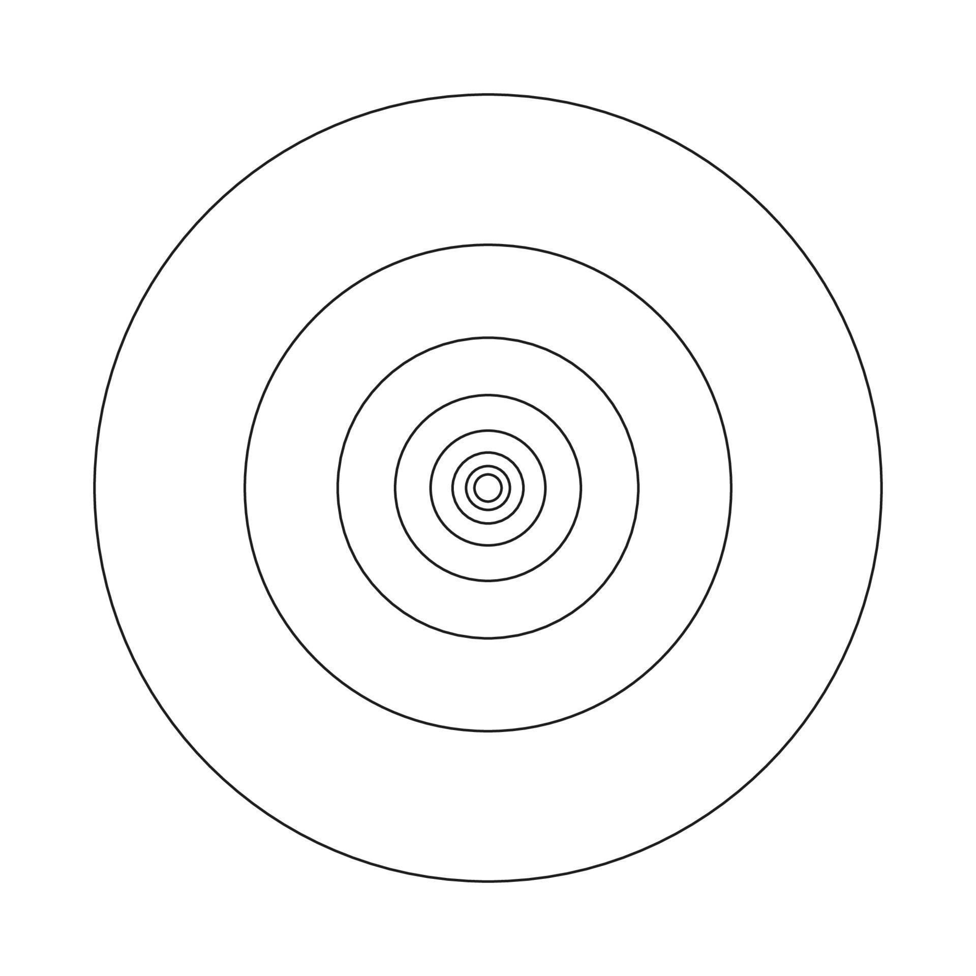 Golden ratio. Fibonacci sequence circles. Modern Logo. Circles in ...