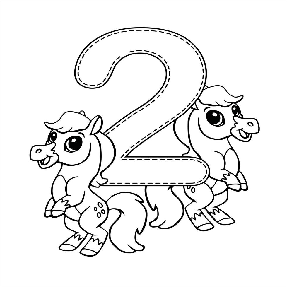 Numeros Para Colorear Del 1 Al 5