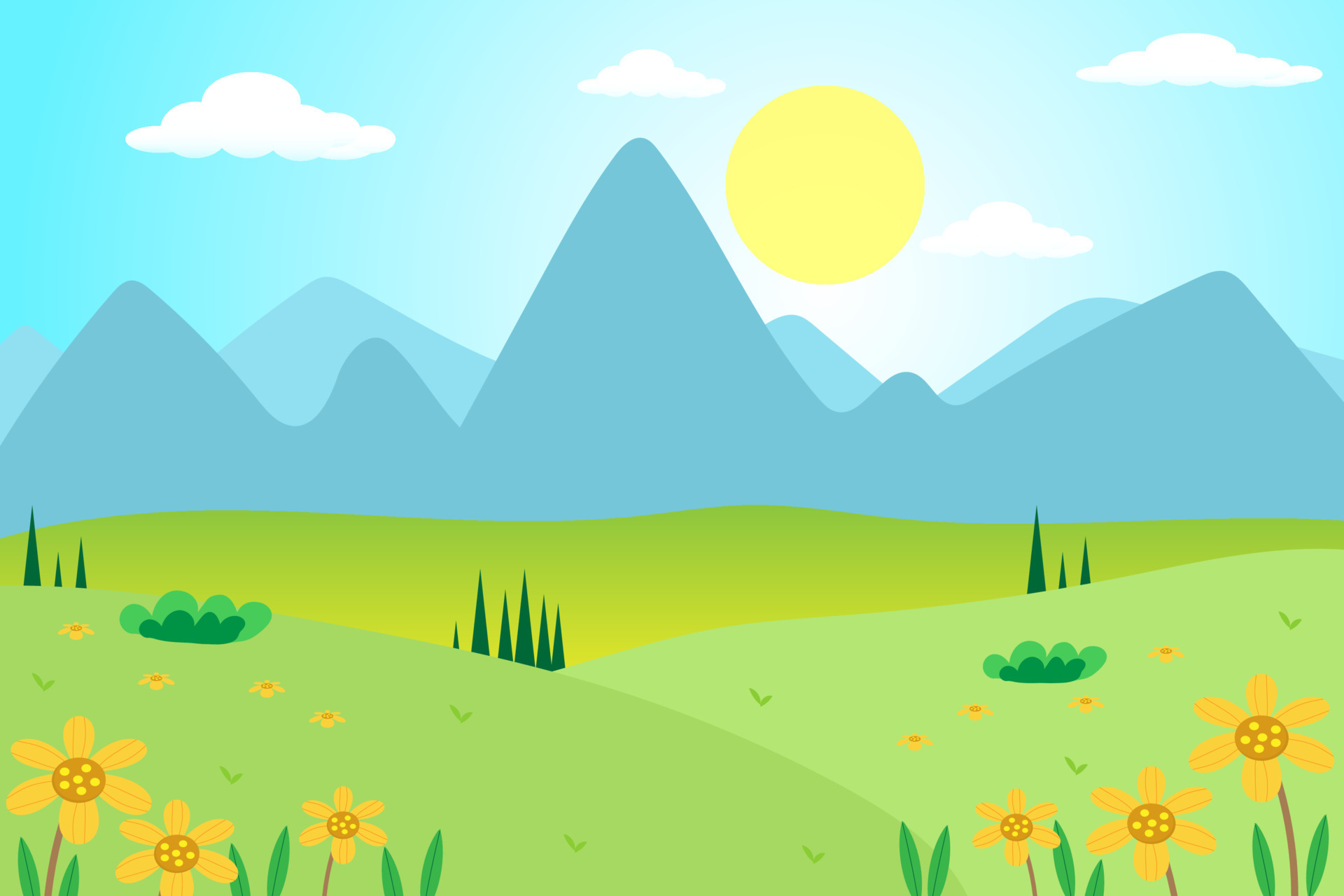 Meadow Illustration