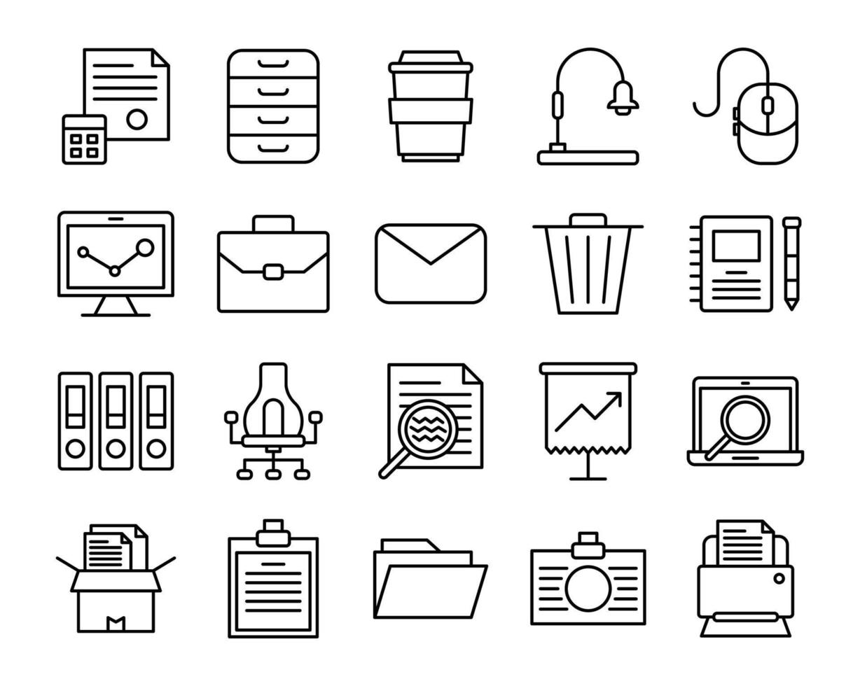 Office icons, suitable for a wide range of digital creative projects ...